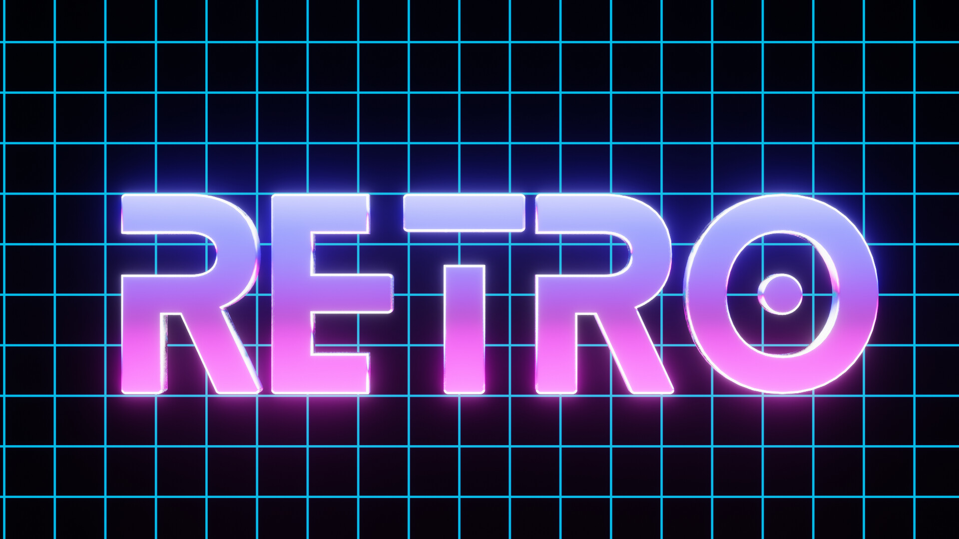 ArtStation - Stylized retro text.