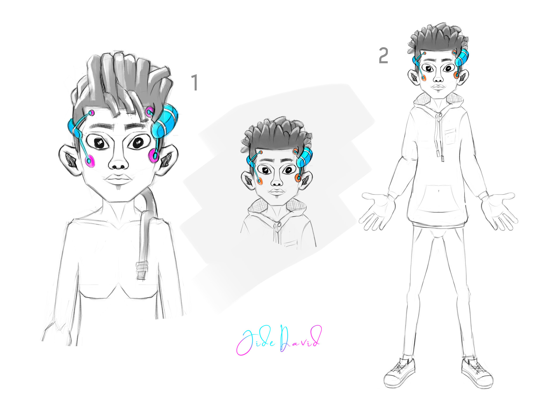 ArtStation - Black Boy sketch