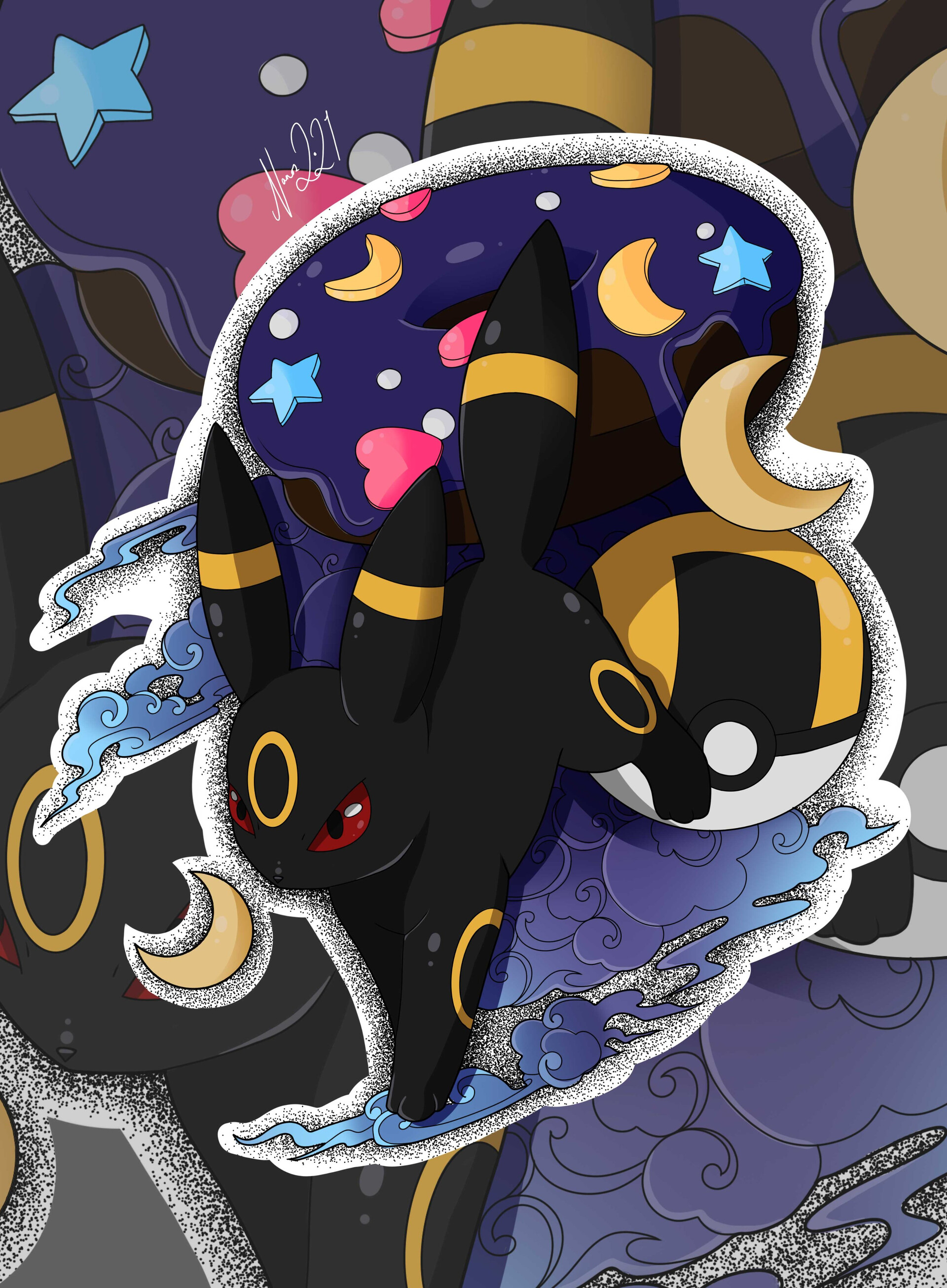 ArtStation - Umbreon Neo Tradional