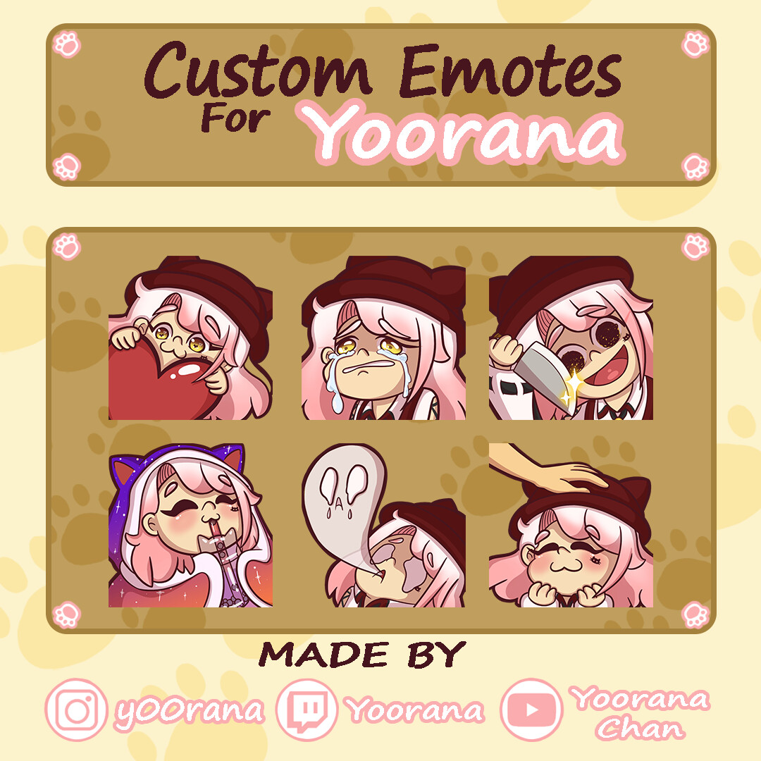 ArtStation - Emotes/Redeems - Yoorana