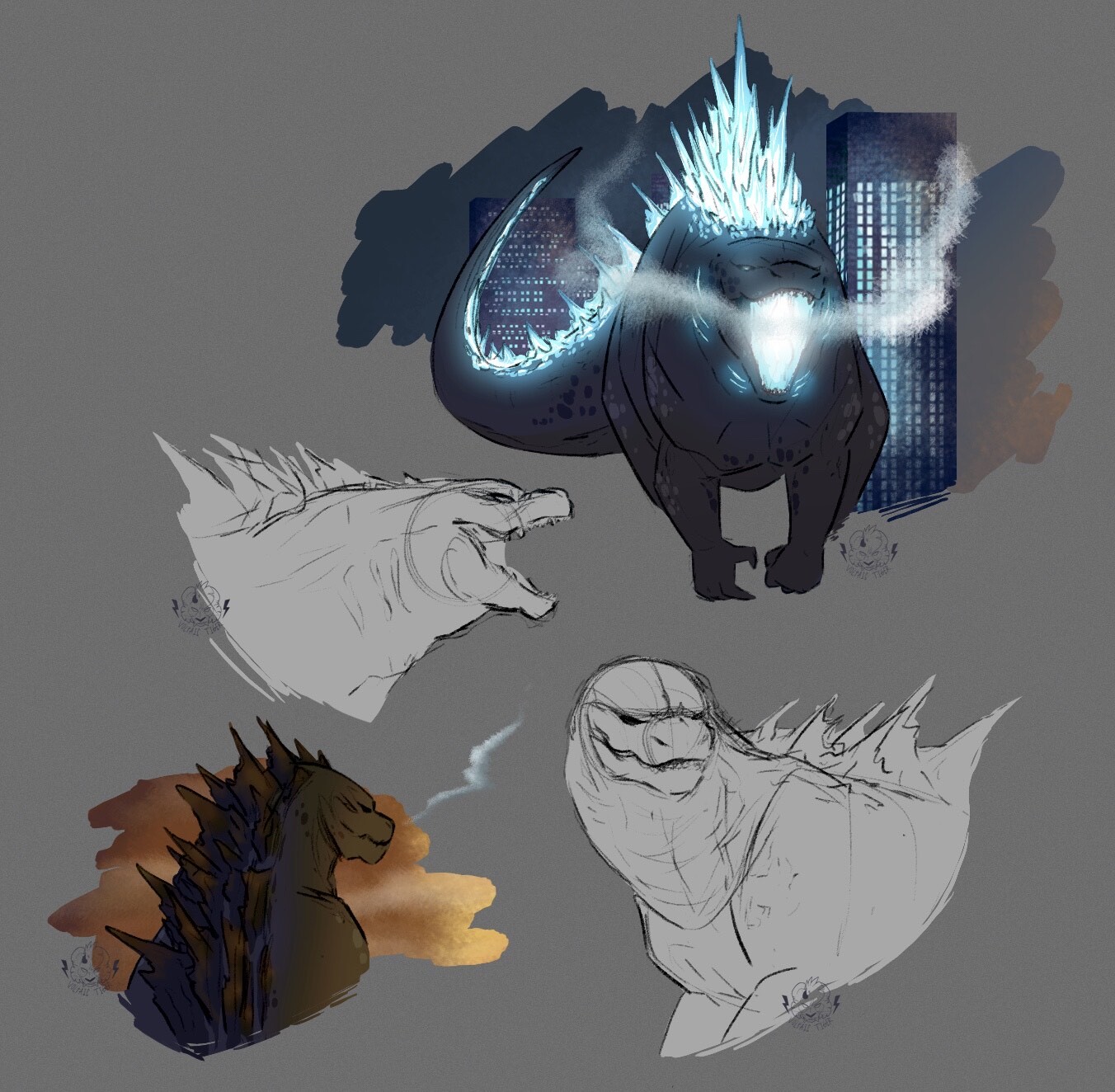 ArtStation - Godzilla Doodles