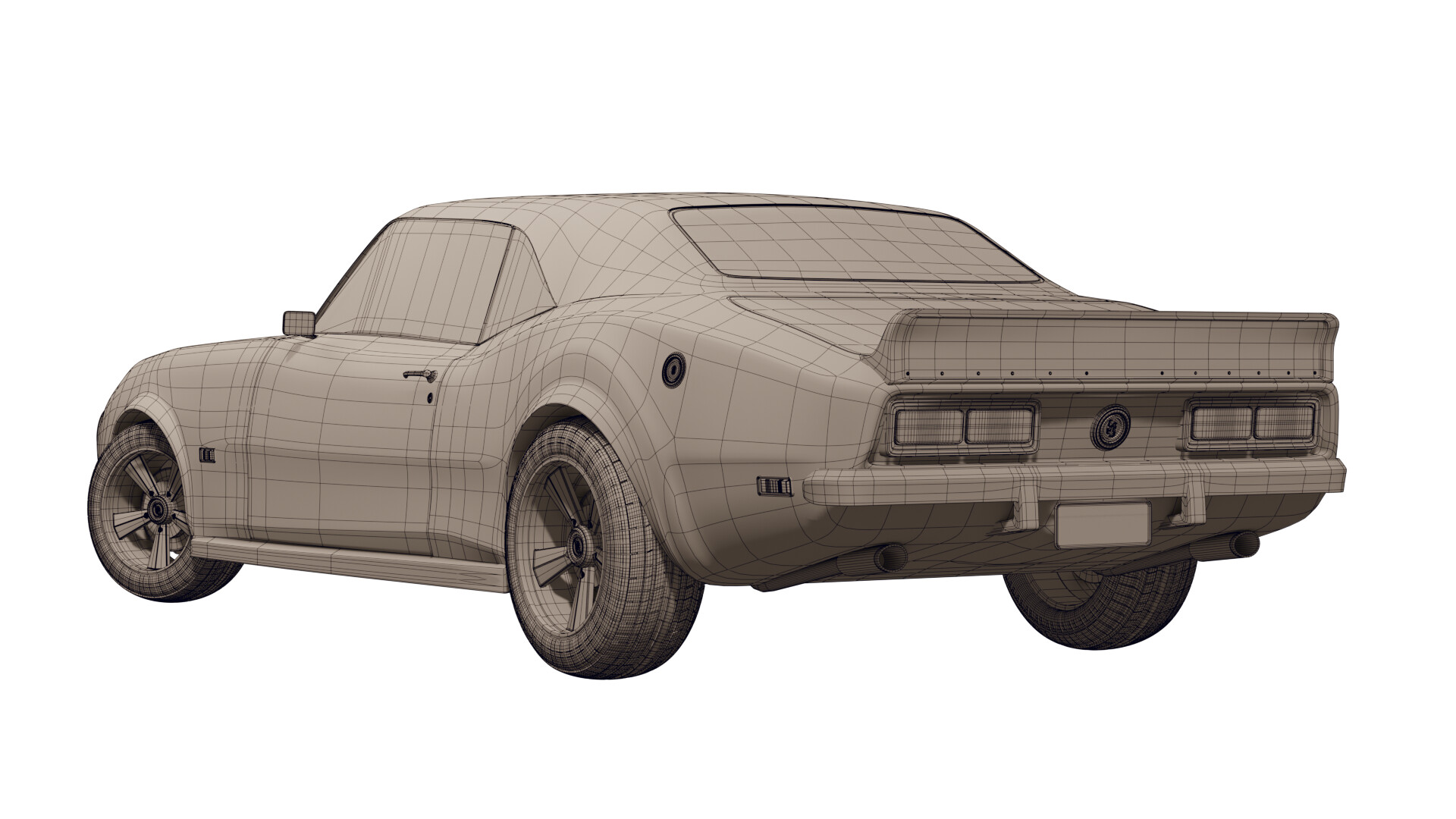 Bartosz Bartkowiak - 1968 Camaro 3D model and renders