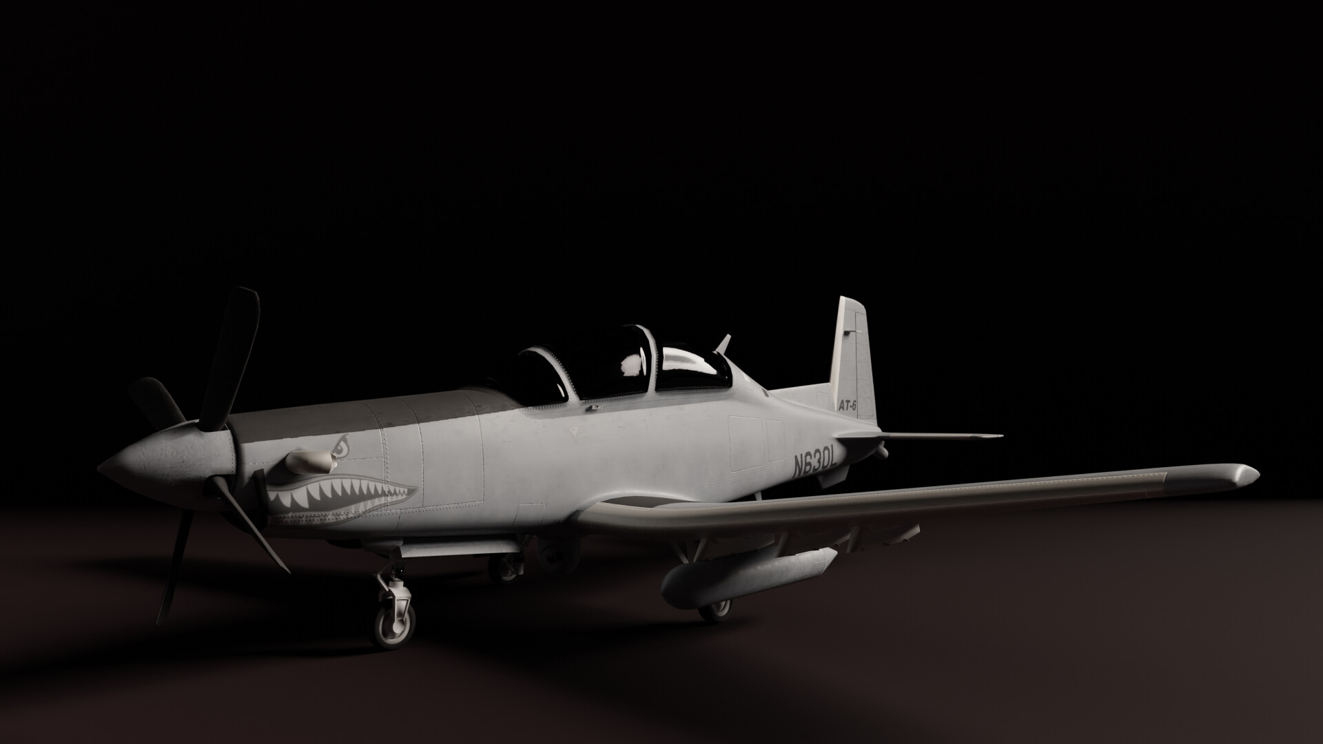 ArtStation - Beechcraft Wolverine Lo Poly