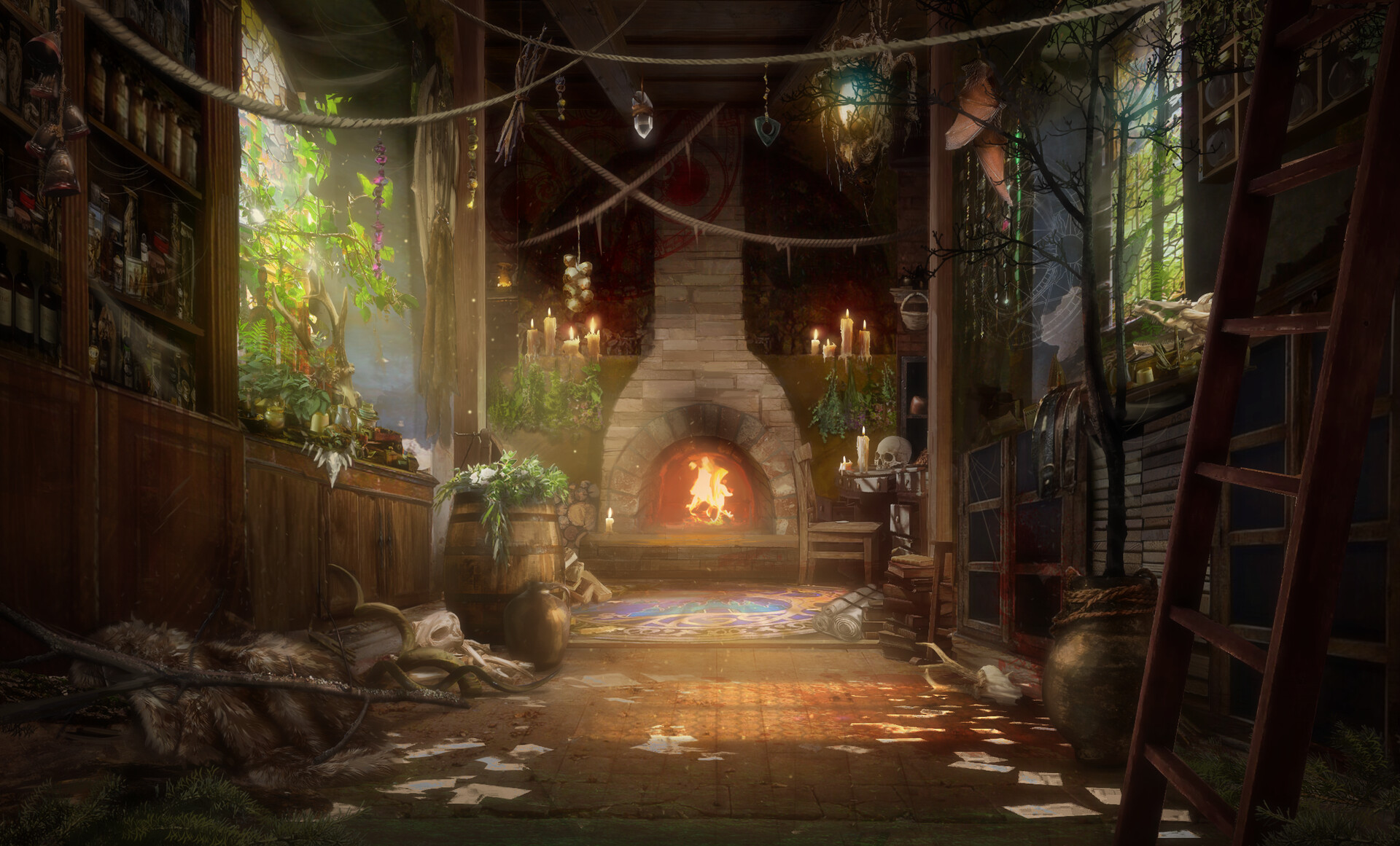 ArtStation - Druid's Cabin