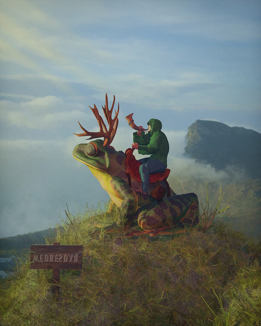 ArtStation - Day 14 - Frog Rider