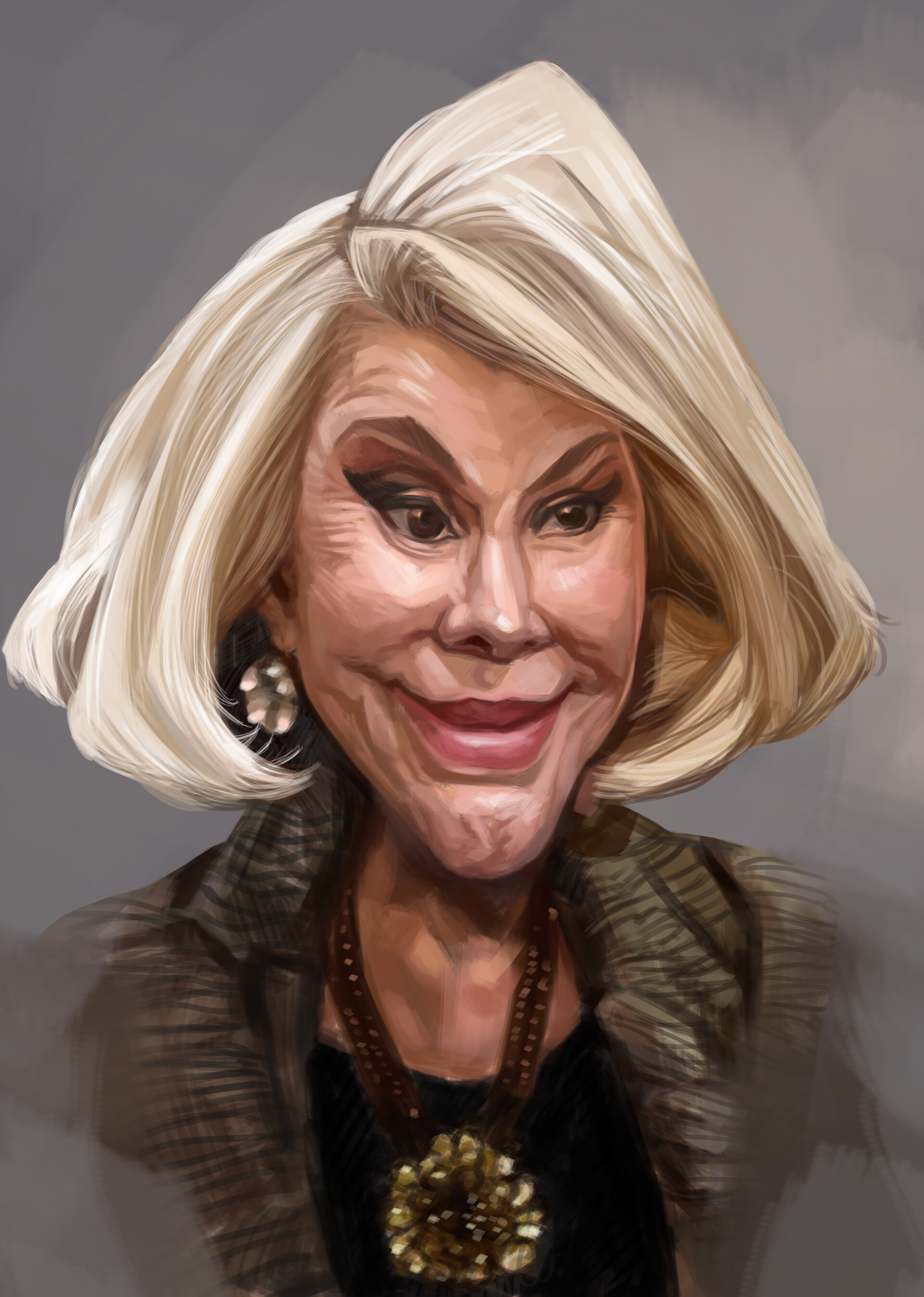 ArtStation - Caricature of Joan Rivers