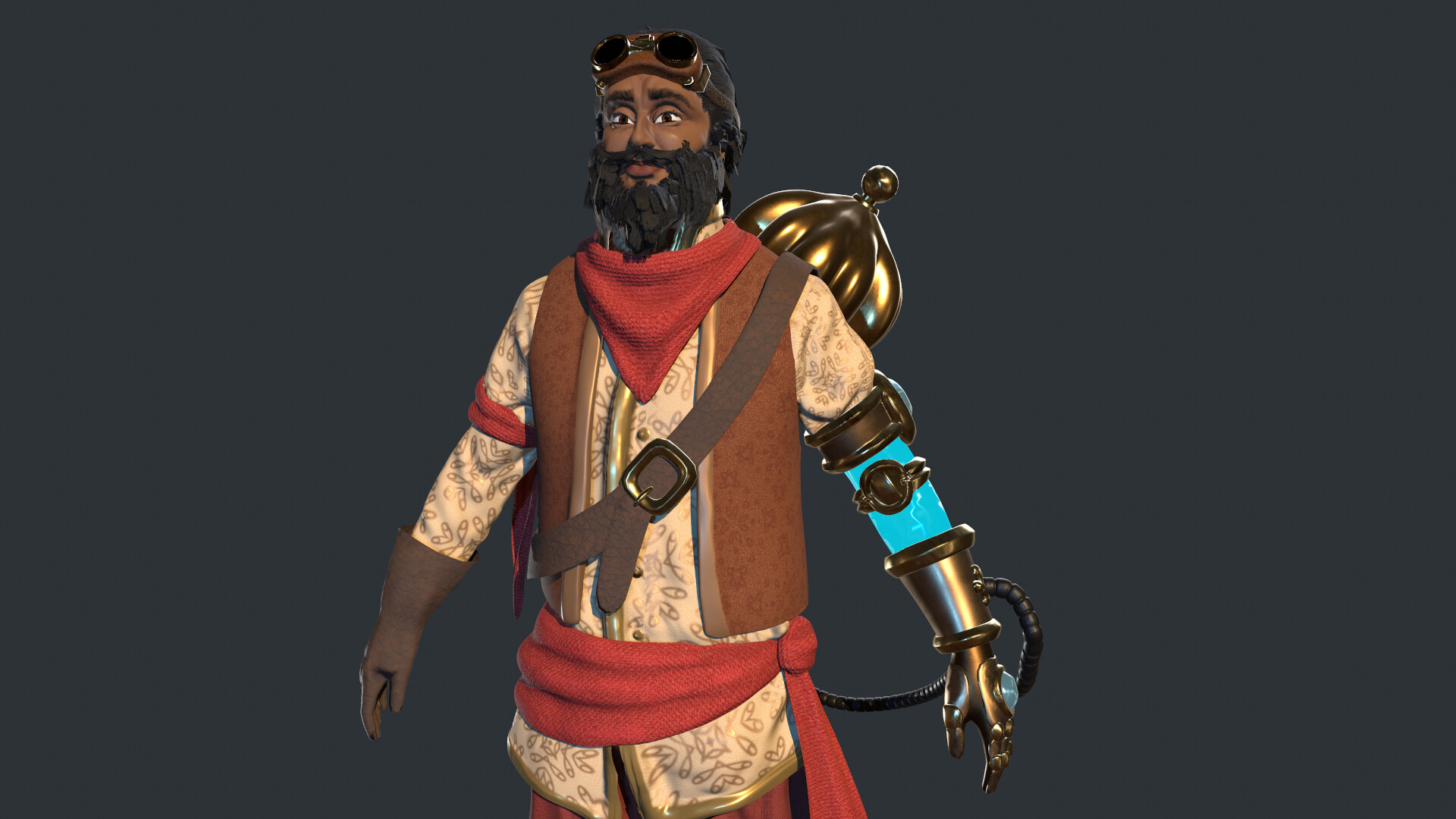 ArtStation - Guatam - Aether-punk model