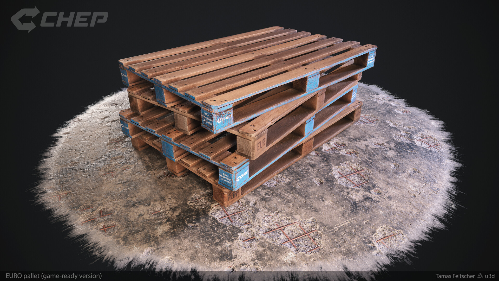 ArtStation - EURO pallet (game-ready version)