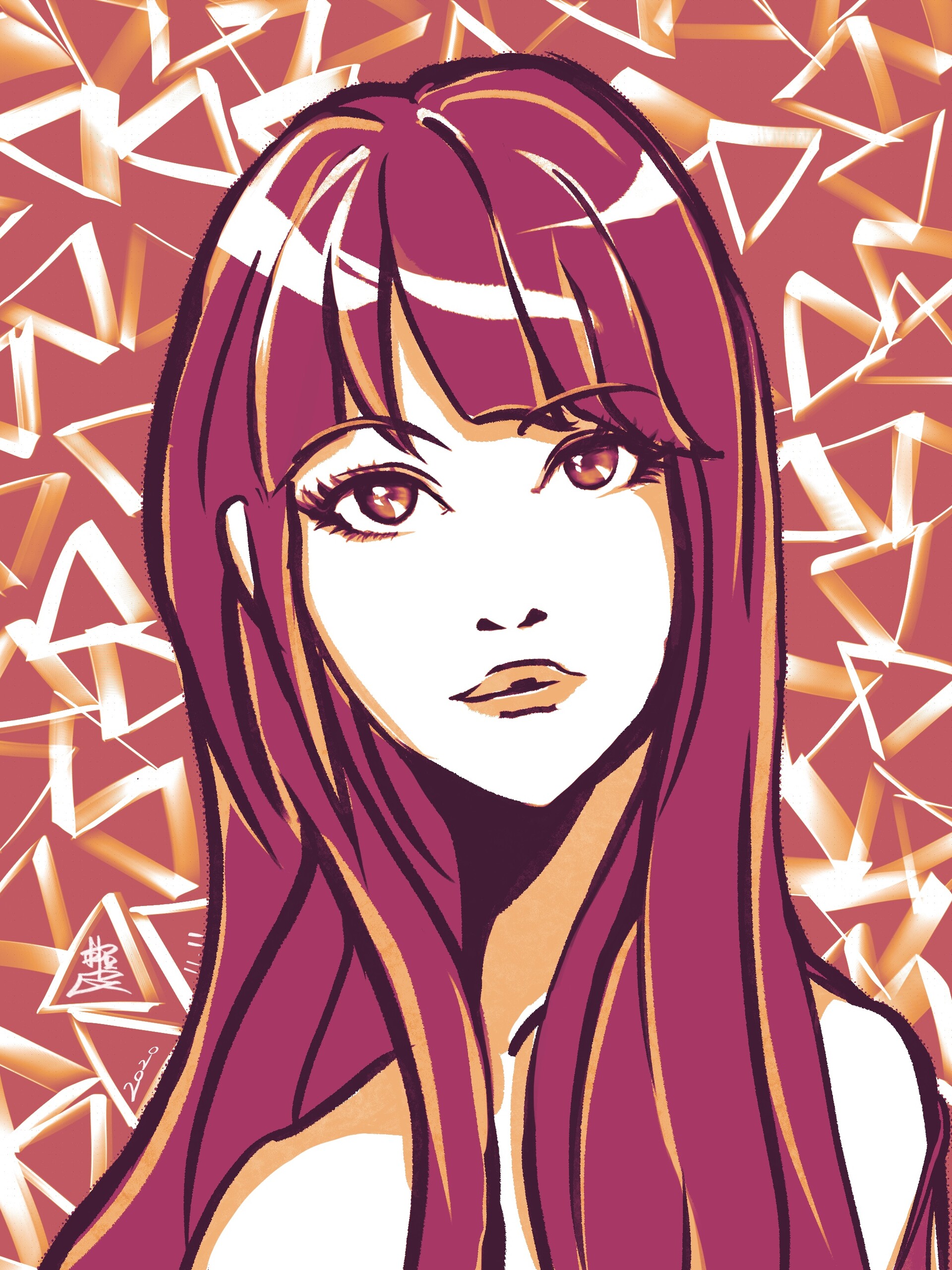 ArtStation - Triangle girl