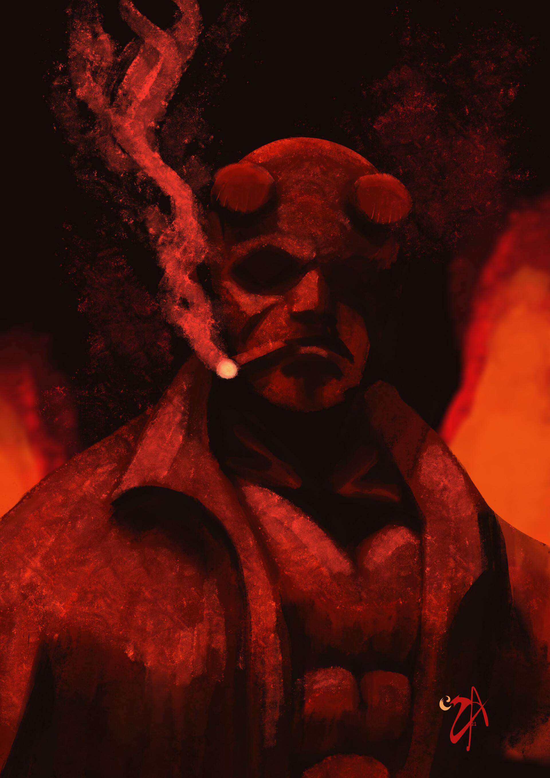 ArtStation - Hellboy - Fan art