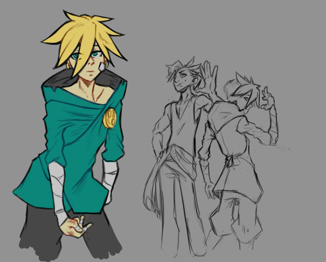 Eric Epichkin - Ashes to Embers character sketches