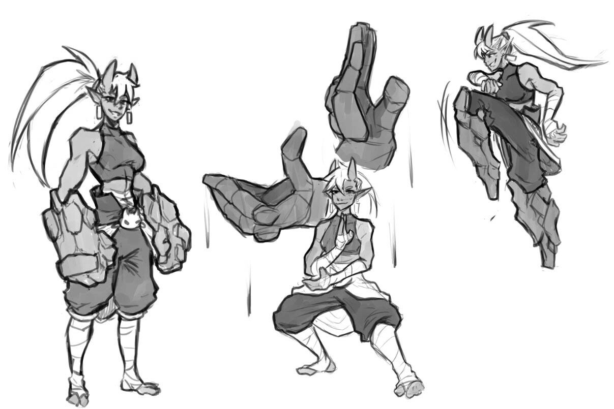 Eric Epichkin - Ashes to Embers character sketches