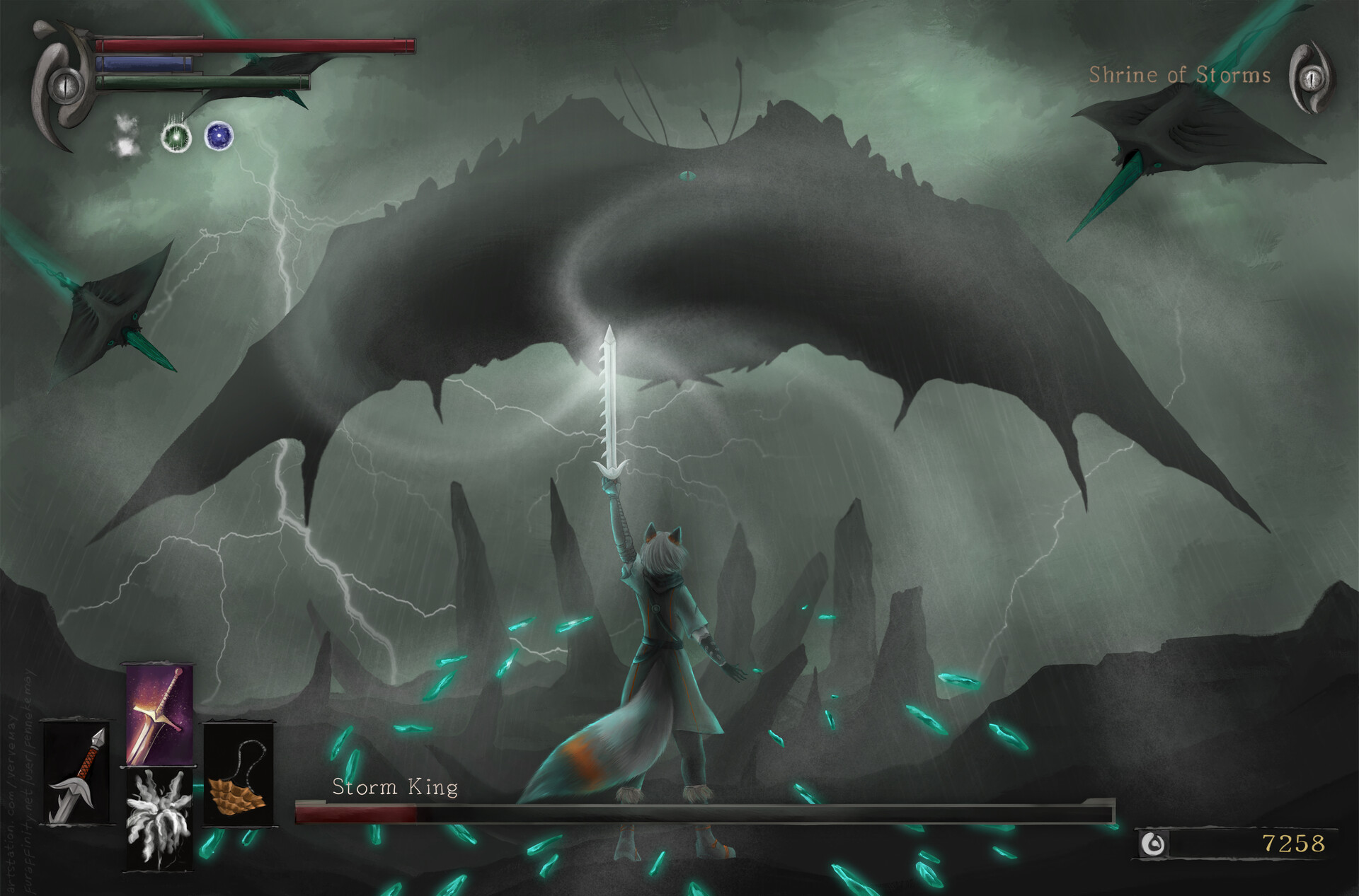 ArtStation - The Stormfox vs the Storm King