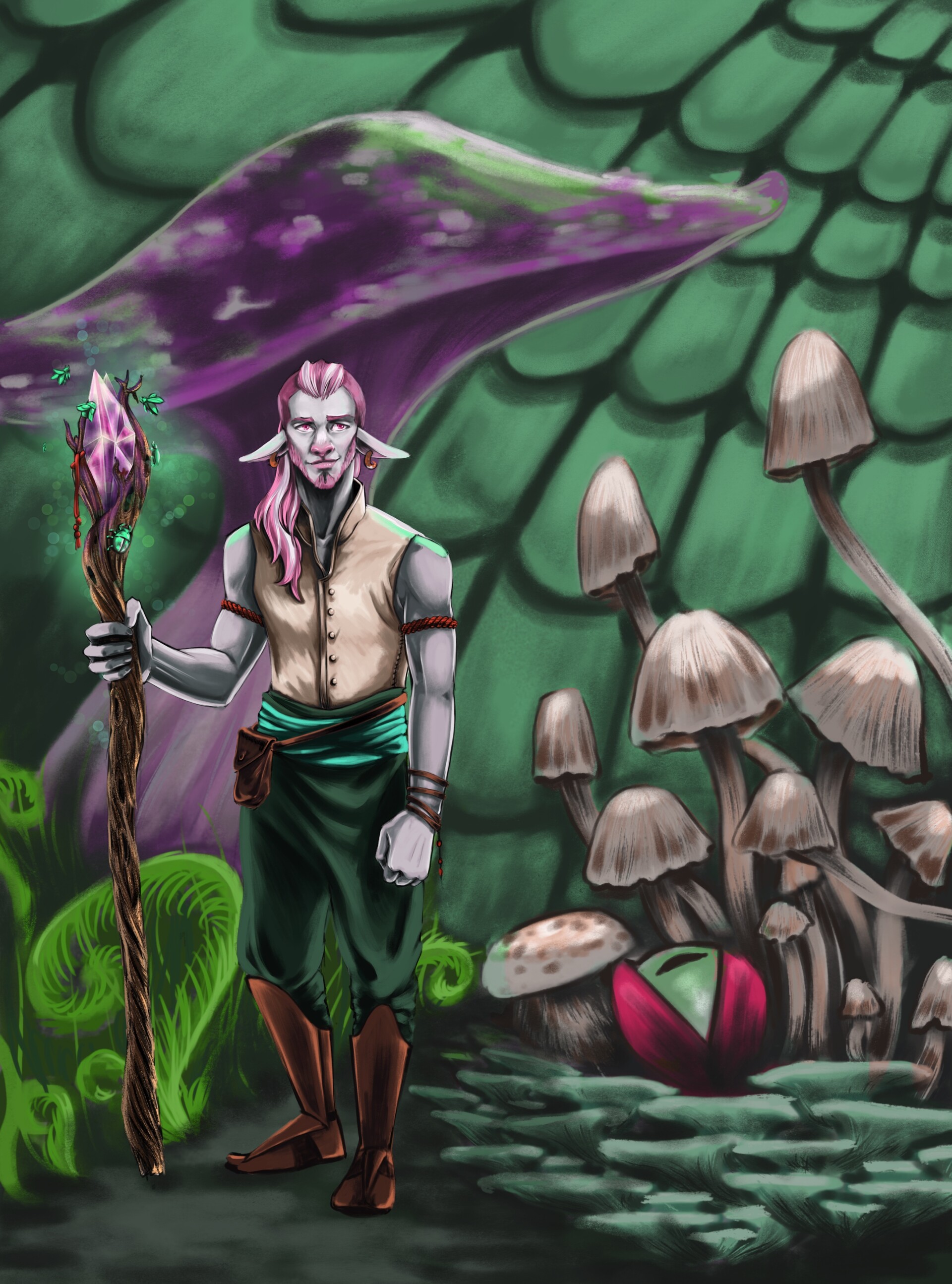 caduceus clay background