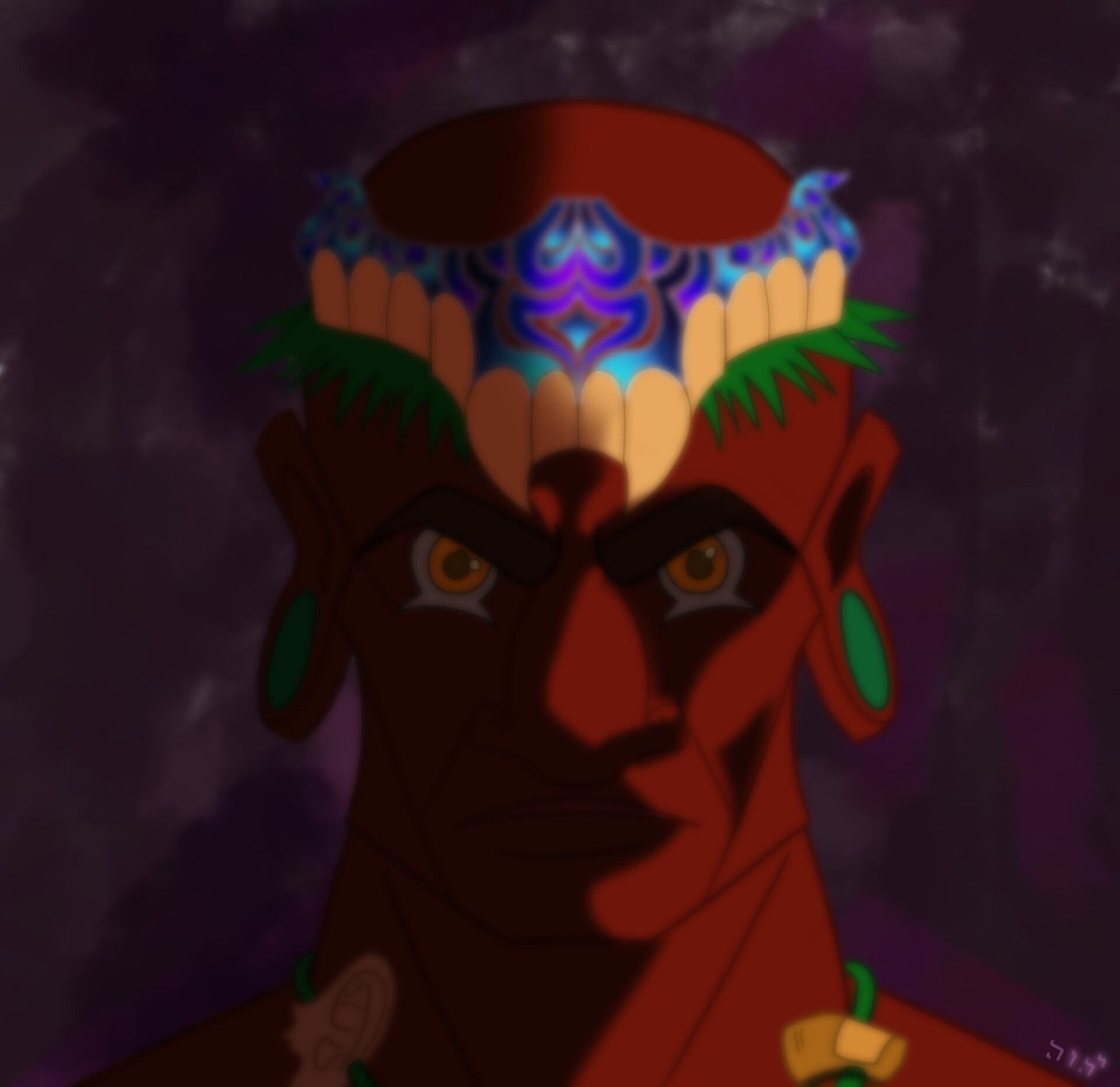 ArtStation - Mayan chief remake