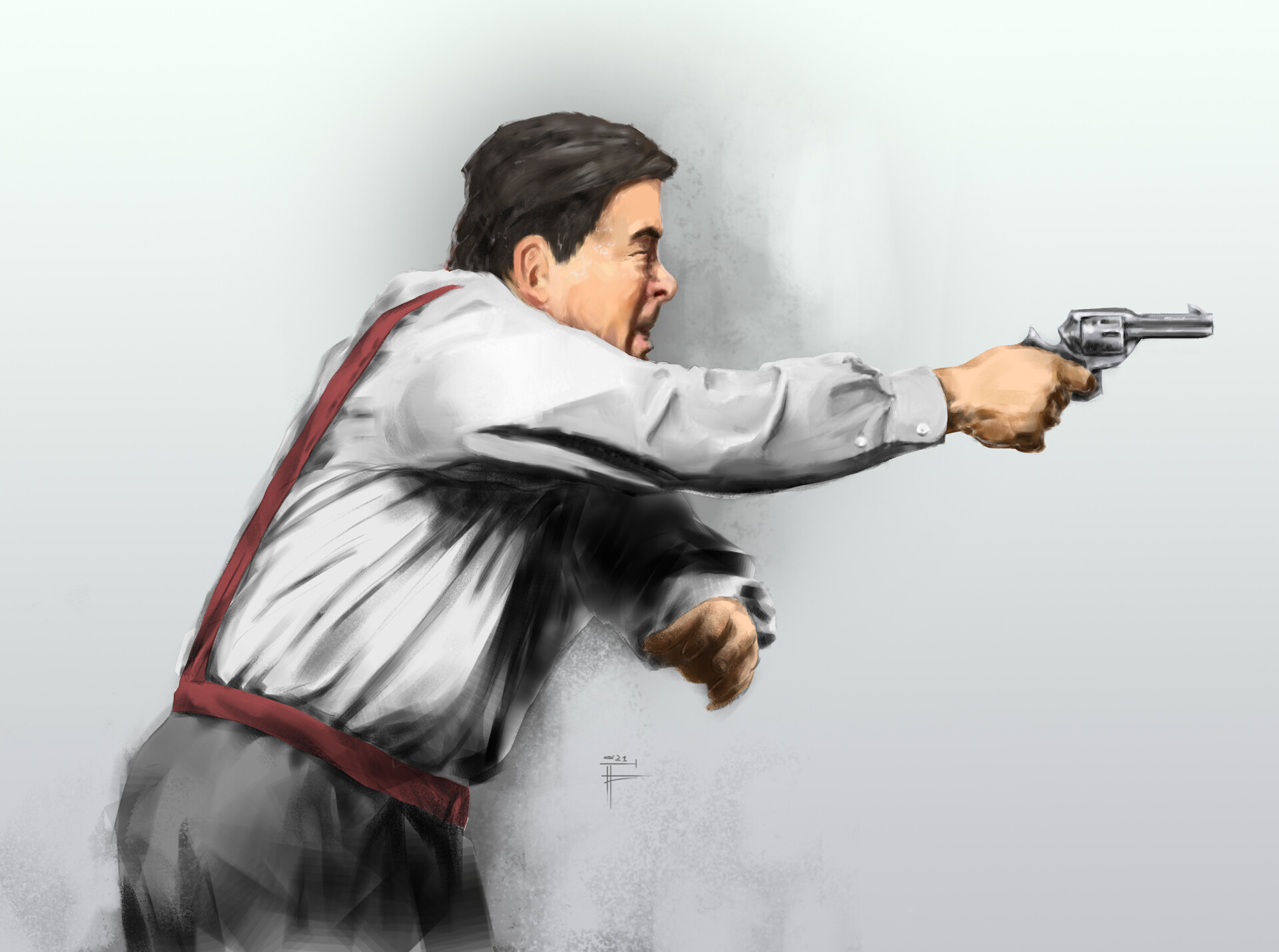 ArtStation - man with a gun