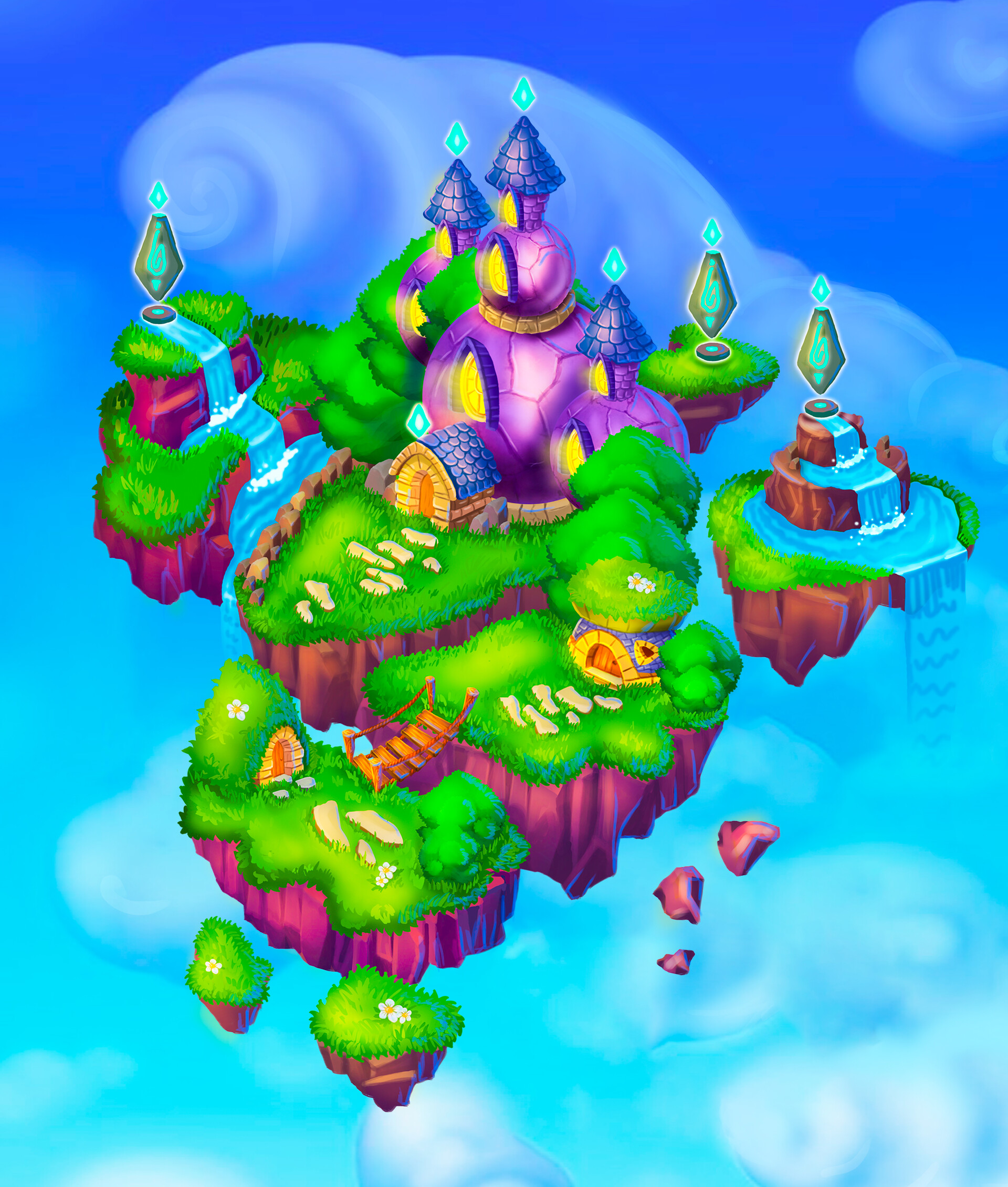 ArtStation - Flying Island