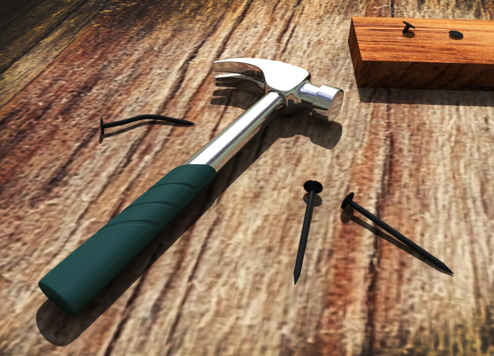 ArtStation - hammer and tack