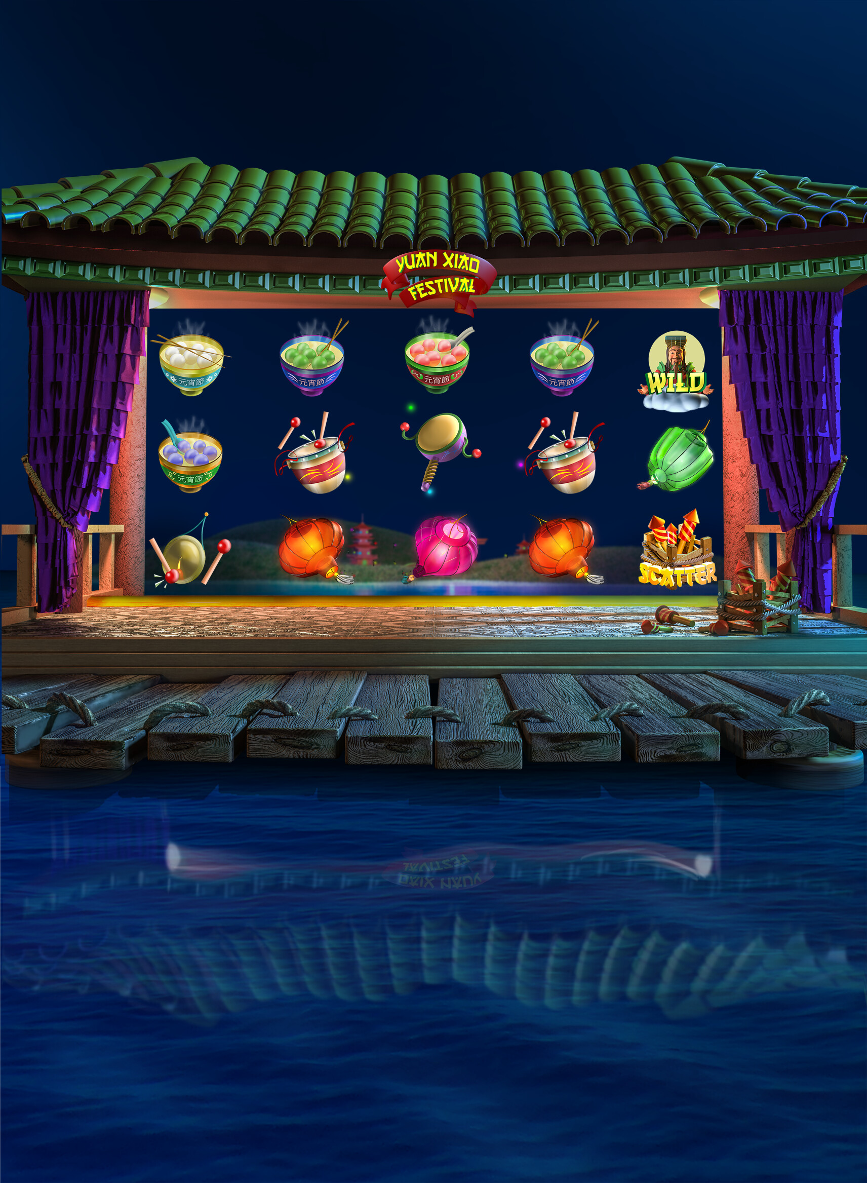 ArtStation - Lantern Festival Slot Game