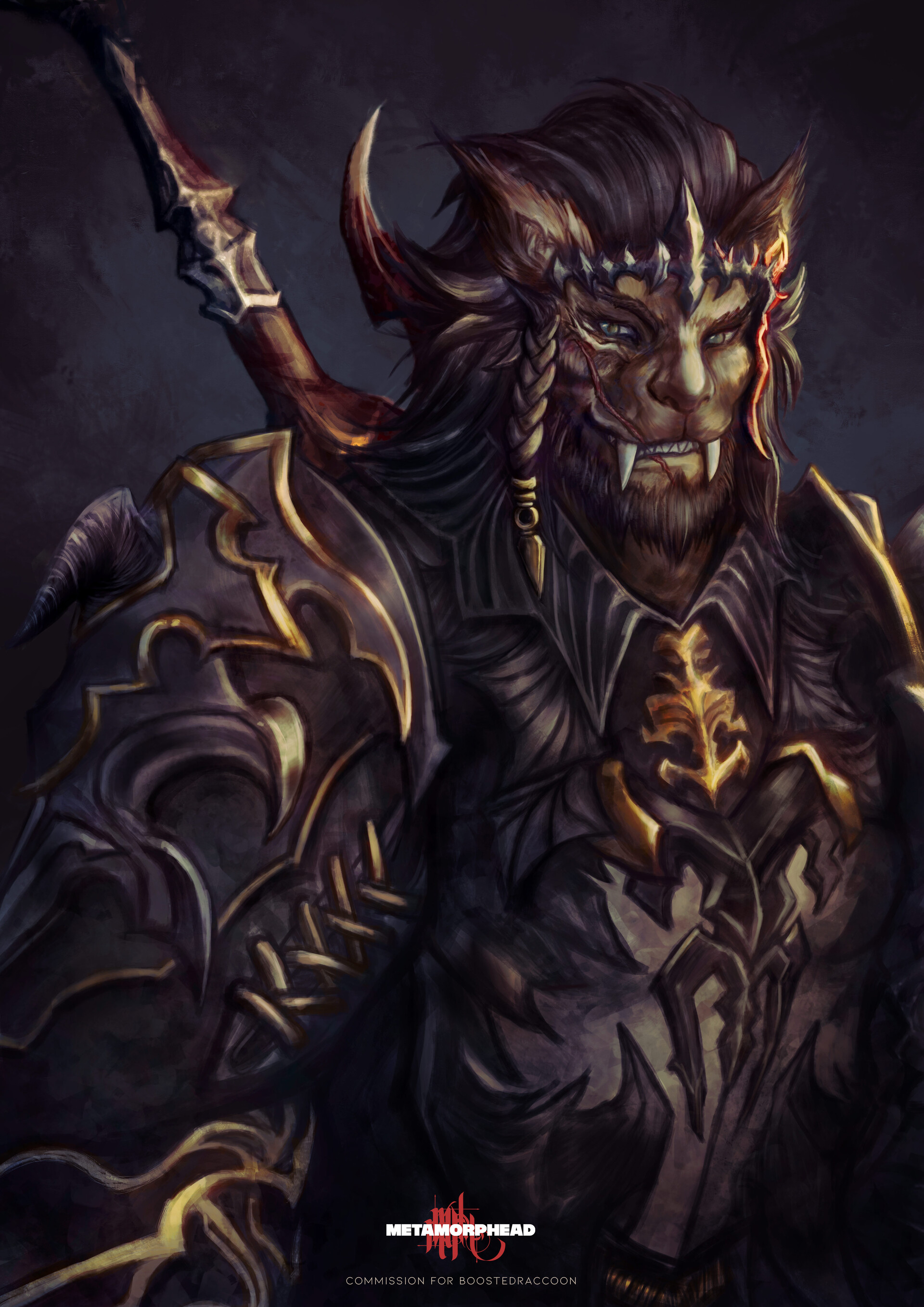 ArtStation - Leonin Knight - Hrothgar - Portrait Commission