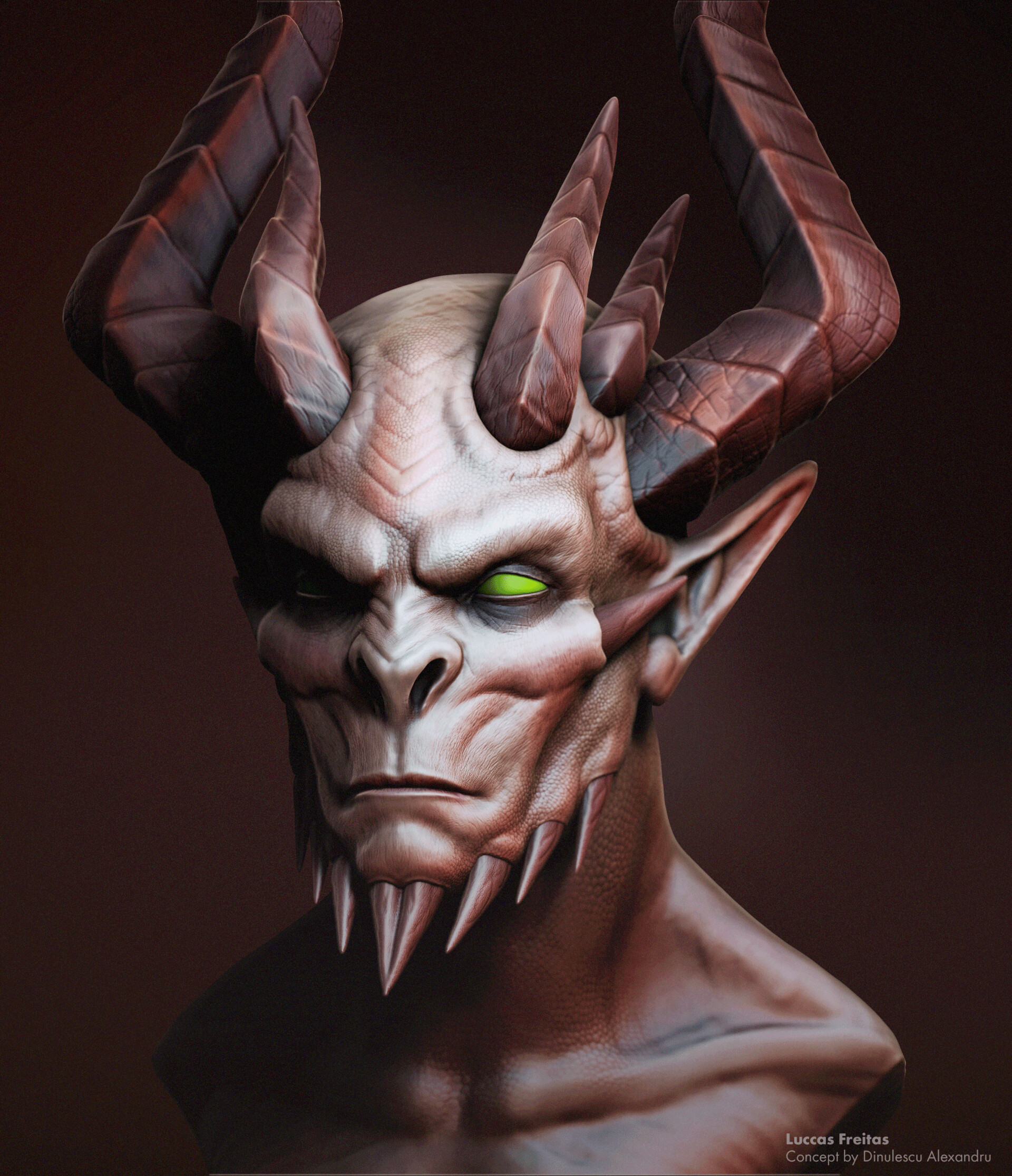 ArtStation - Demon Bust