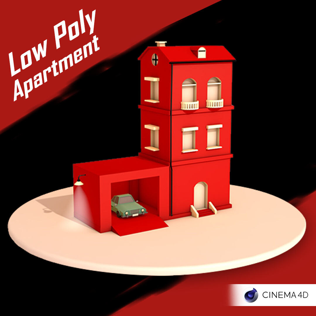 ArtStation - Low Poly Apartment 3D Model