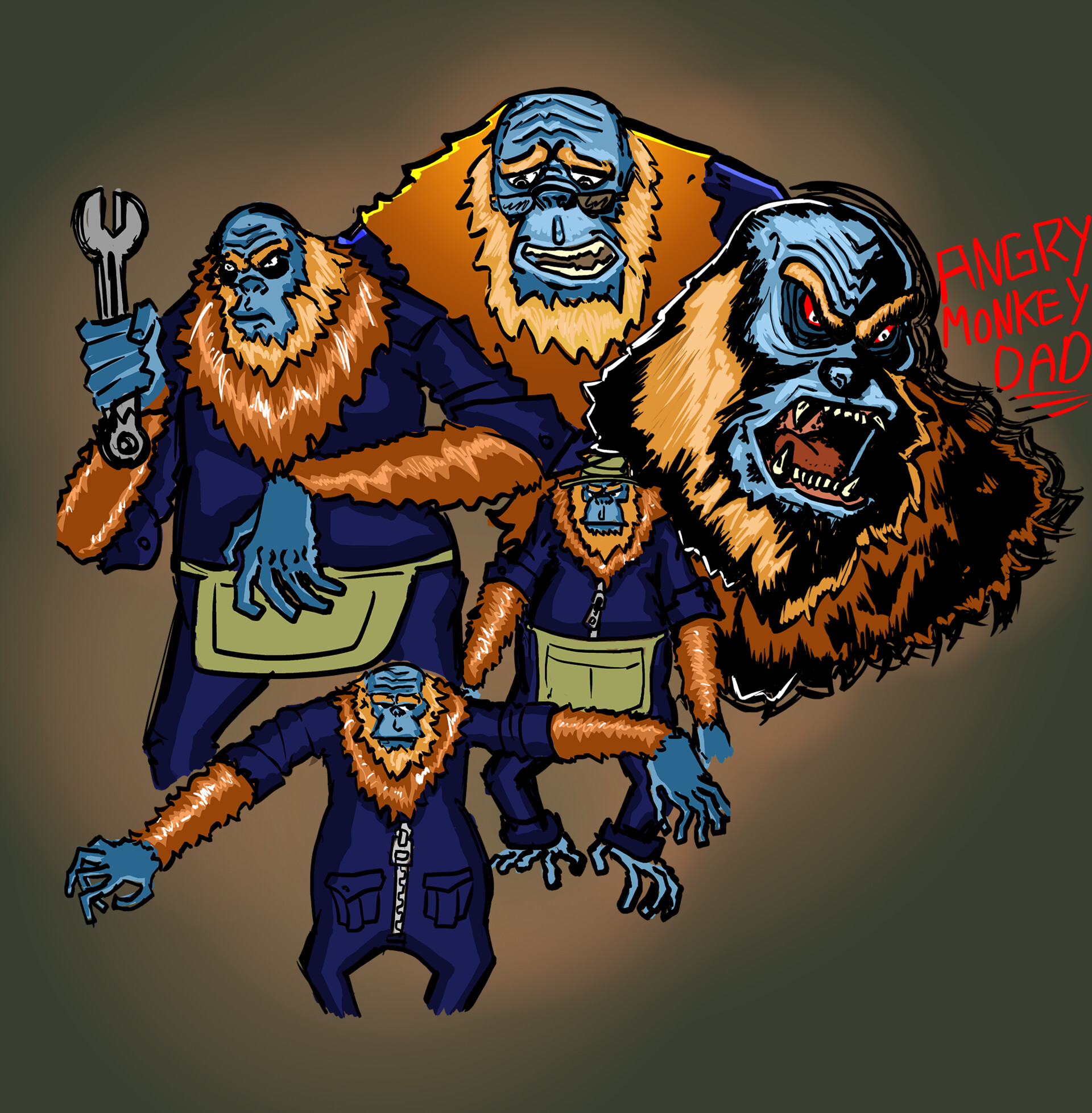 ArtStation - Goldback - practicing character emotions