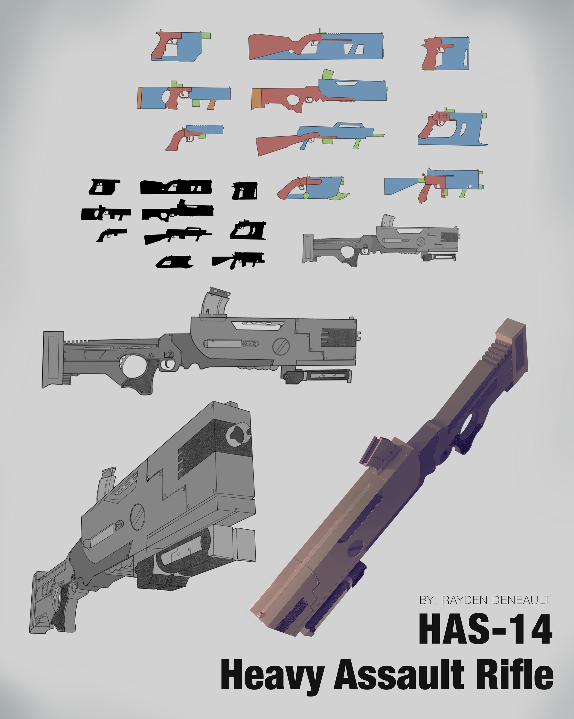 ArtStation - Assault Rifle Concept