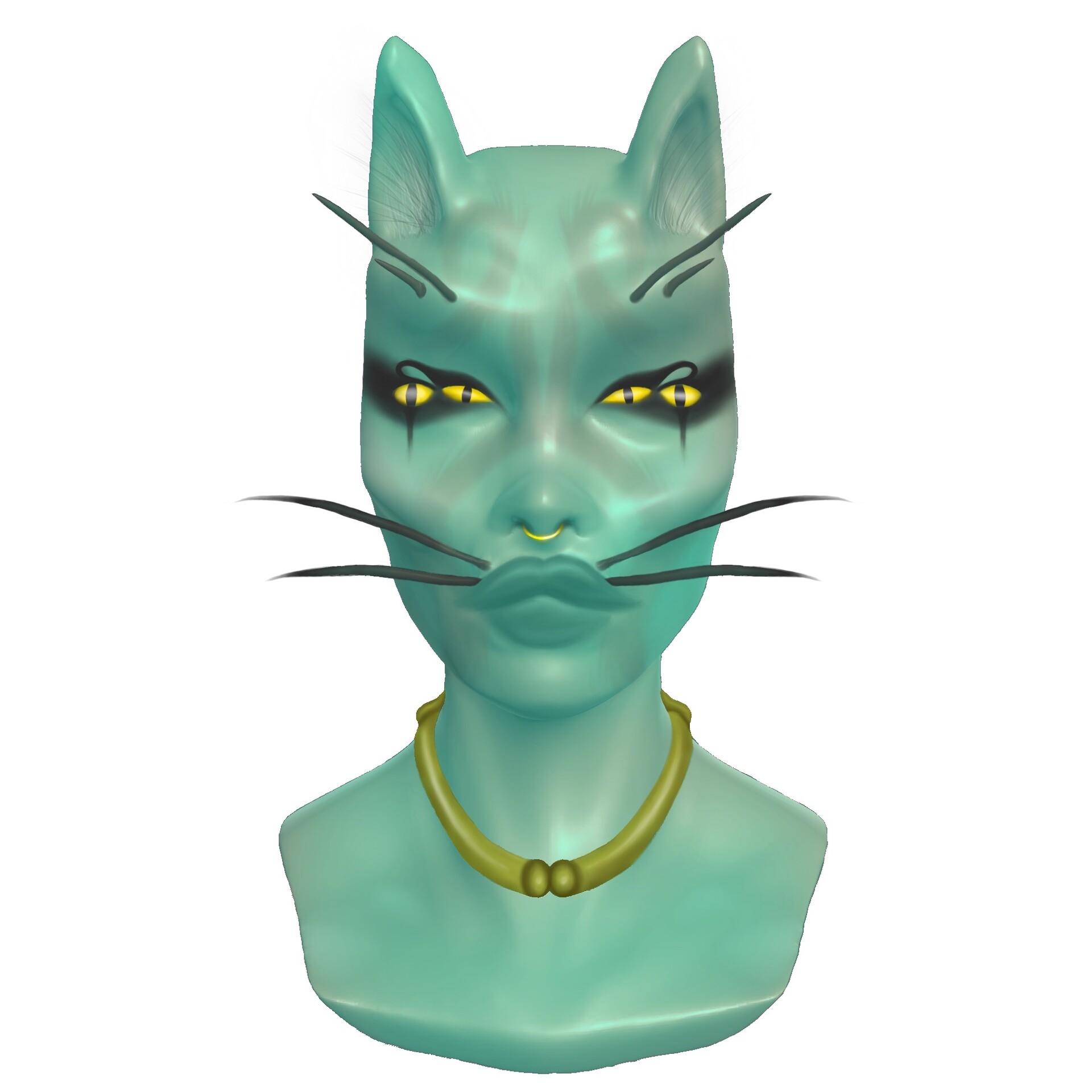 ArtStation - Jade - Creature bust sculpt