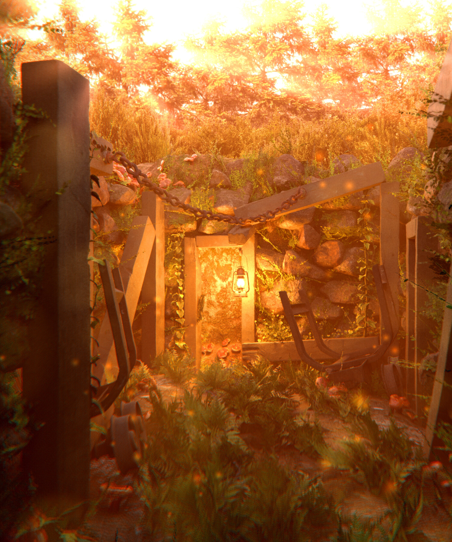 ArtStation - Overgrown - Stylized Environment Timelapse