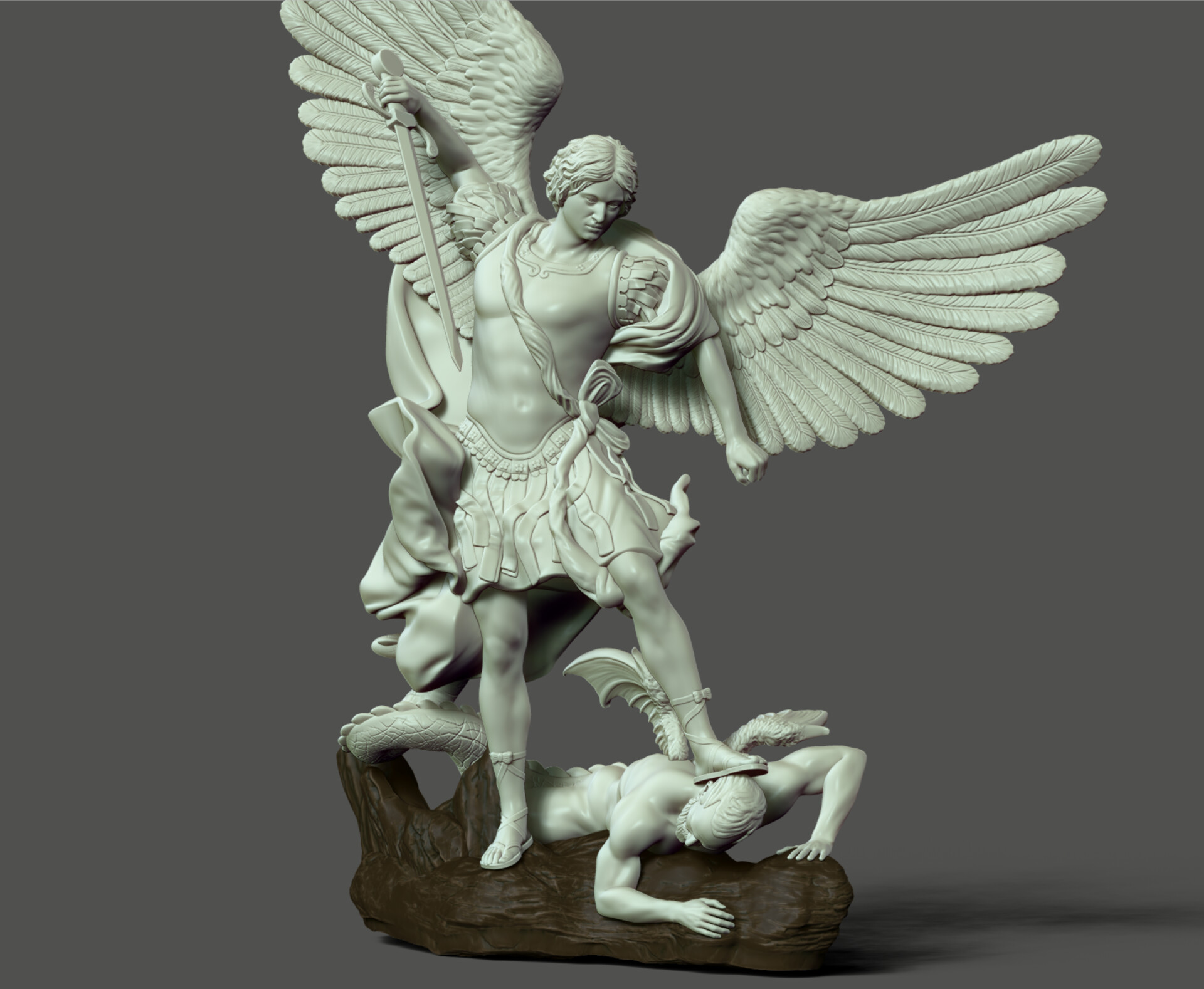 ArtStation - micheal and demon