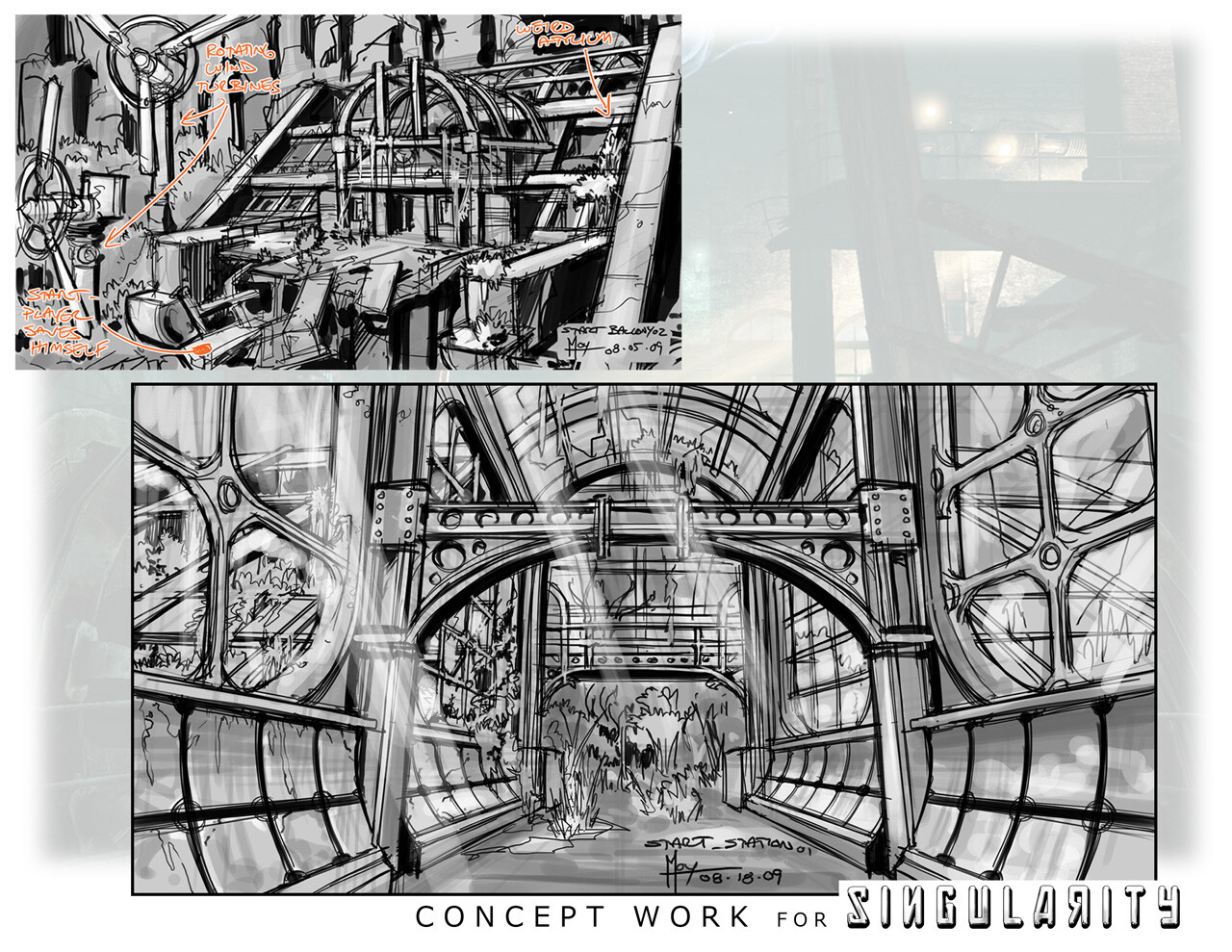 Jeffrey Moy - Singularity Game Environment Concepts