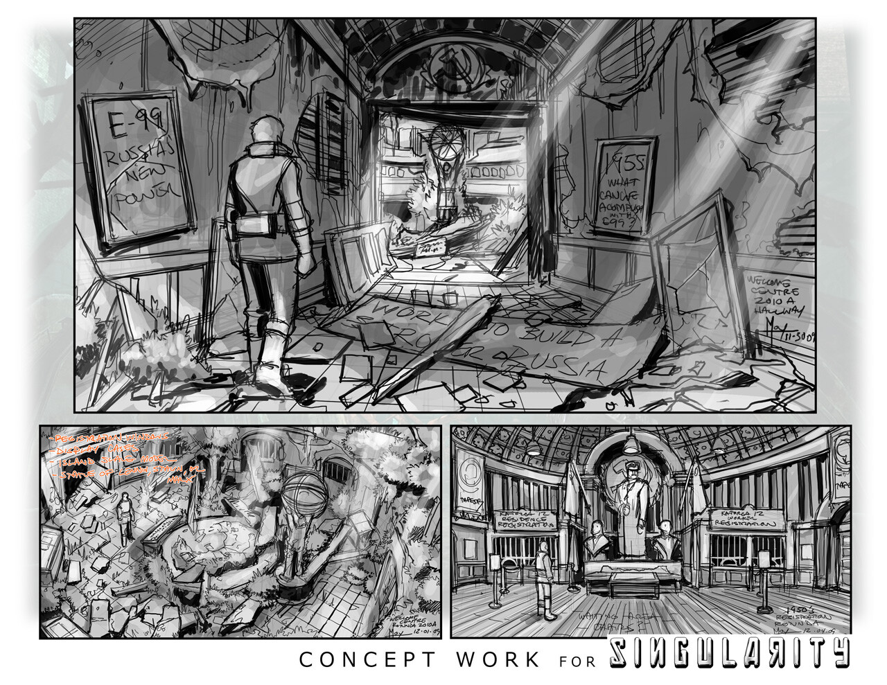 Jeffrey Moy - Singularity Game Environment Concepts