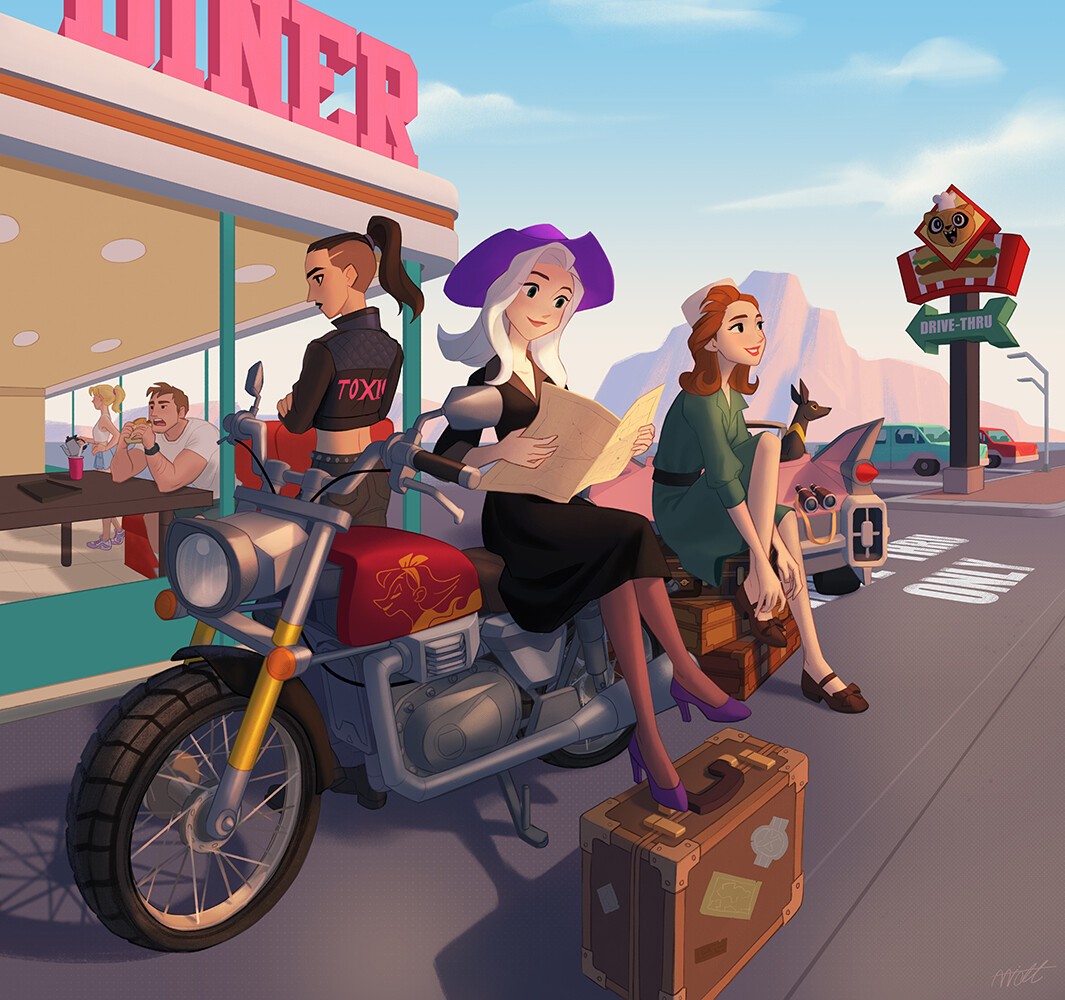 With Violet by miacat miacat : r/ImaginaryBikers