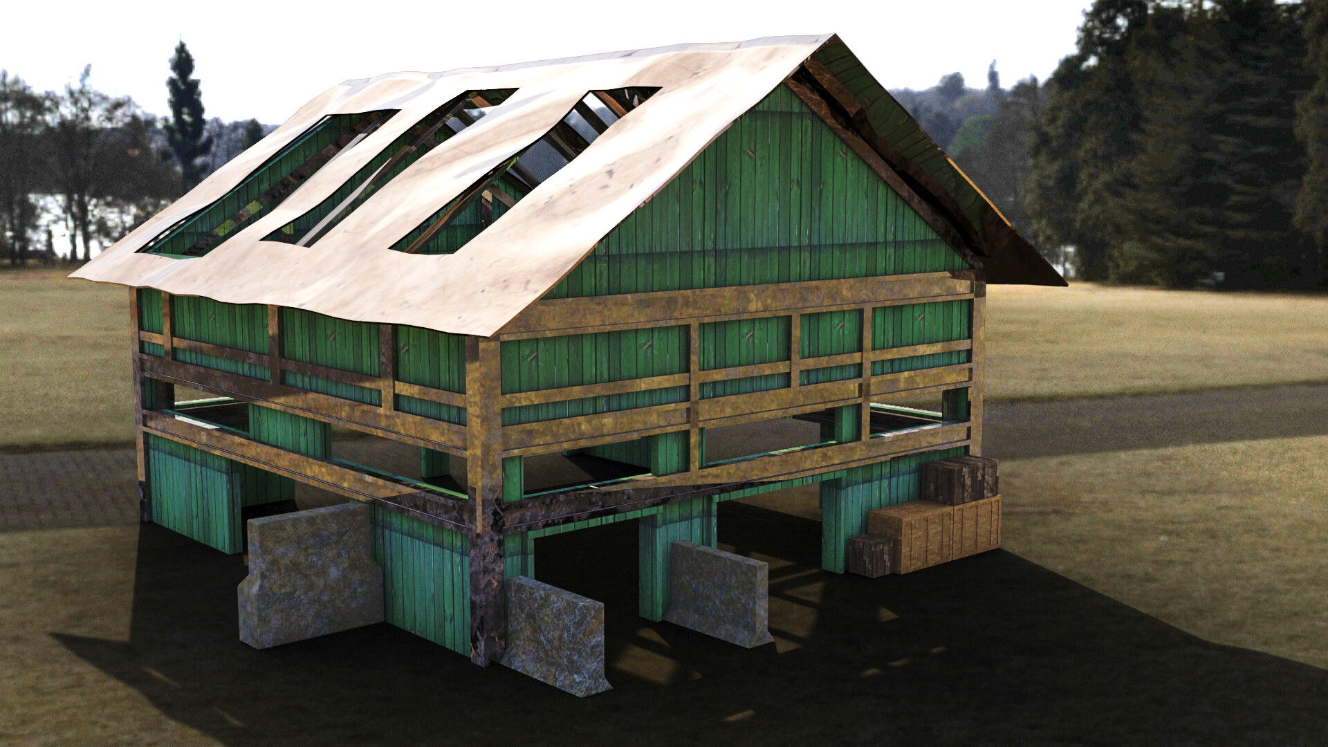 ArtStation - PUBG War House