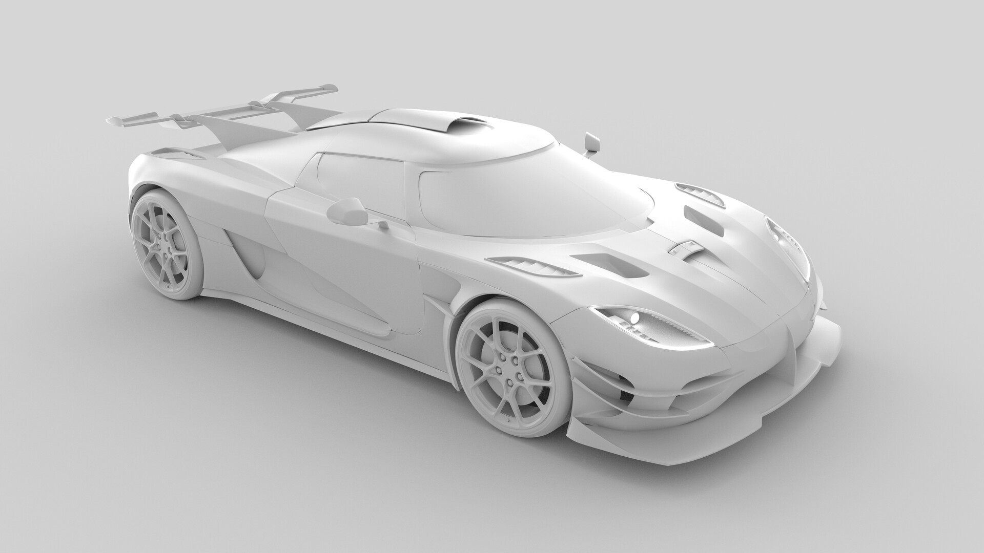 Sanith Mc - Koenigsegg one hypercar 3D Model And texture