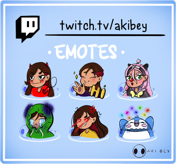 ArtStation - Emotes to my Twitch channel