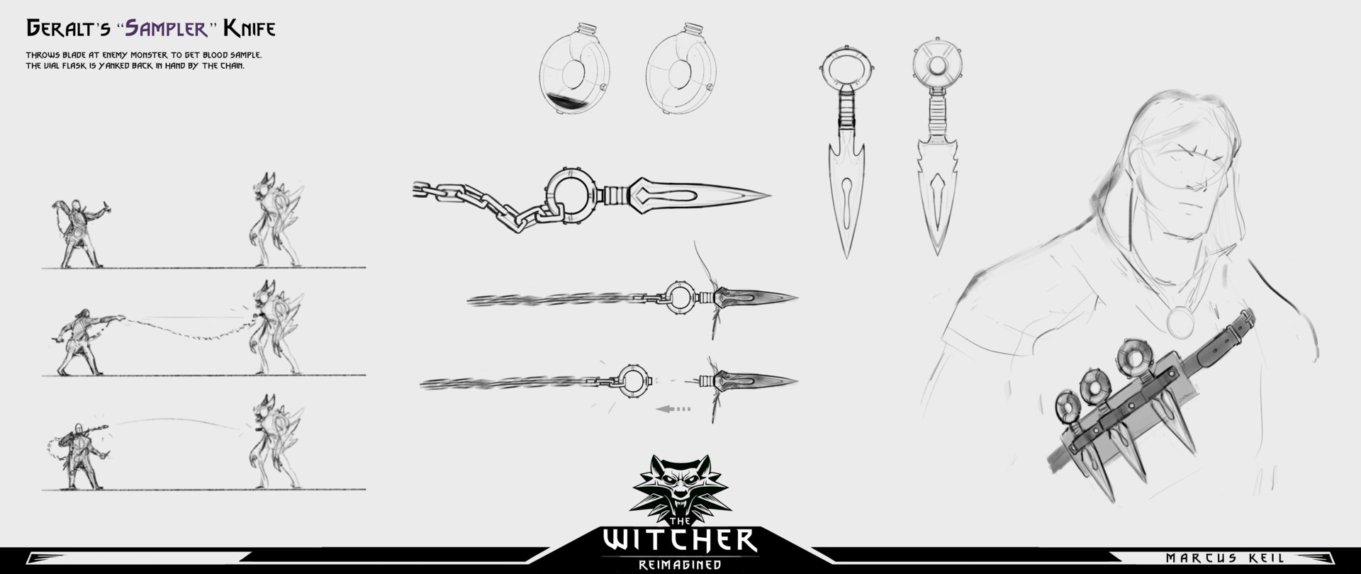 Marcus Keil - The Witcher Reimagined - Geralt's Chain Knife