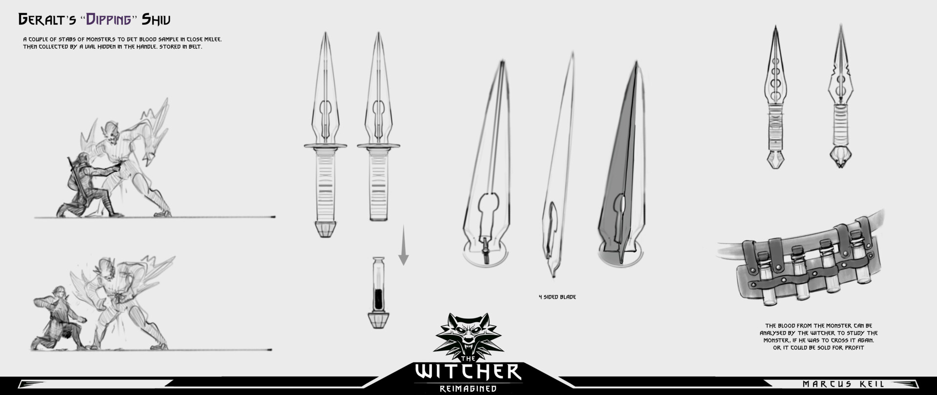 Marcus Keil - The Witcher Reimagined - Geralt's Chain Knife