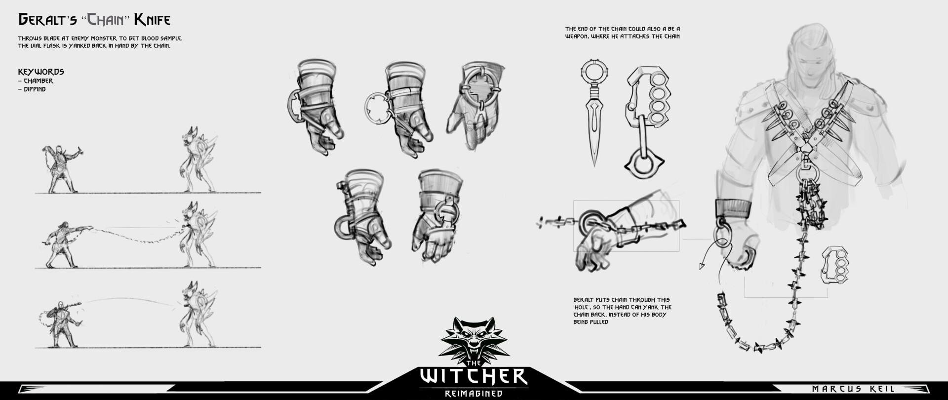 Marcus Keil - The Witcher Reimagined - Geralt's Chain Knife