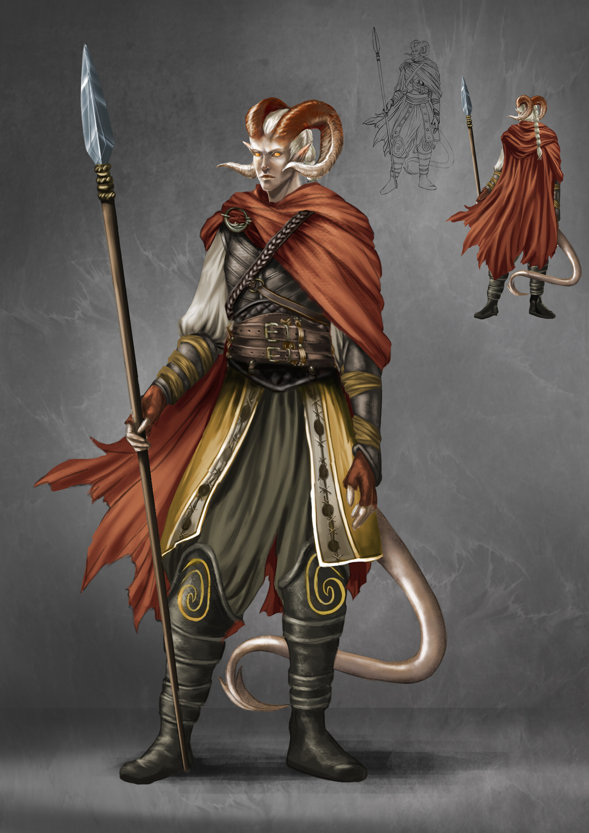 Tiefling Ranger Pin Page