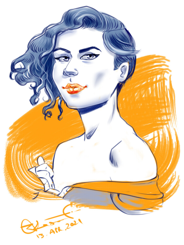 ArtStation - Digital Portrait -color experiment