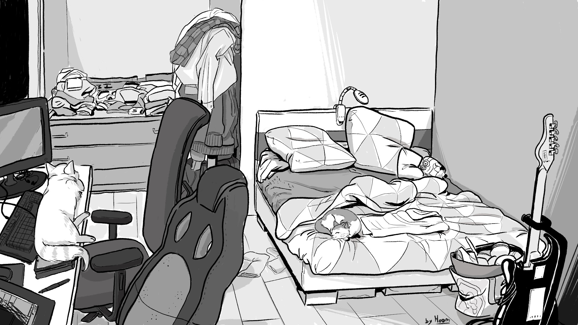 ArtStation - Messy bedroom