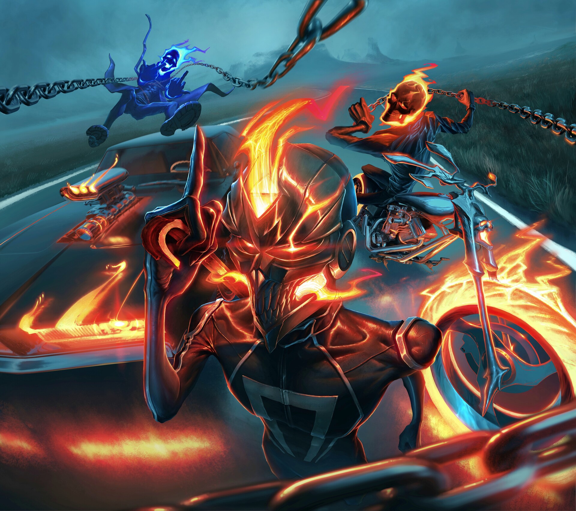 ArtStation - 2020 ghost rider 新活