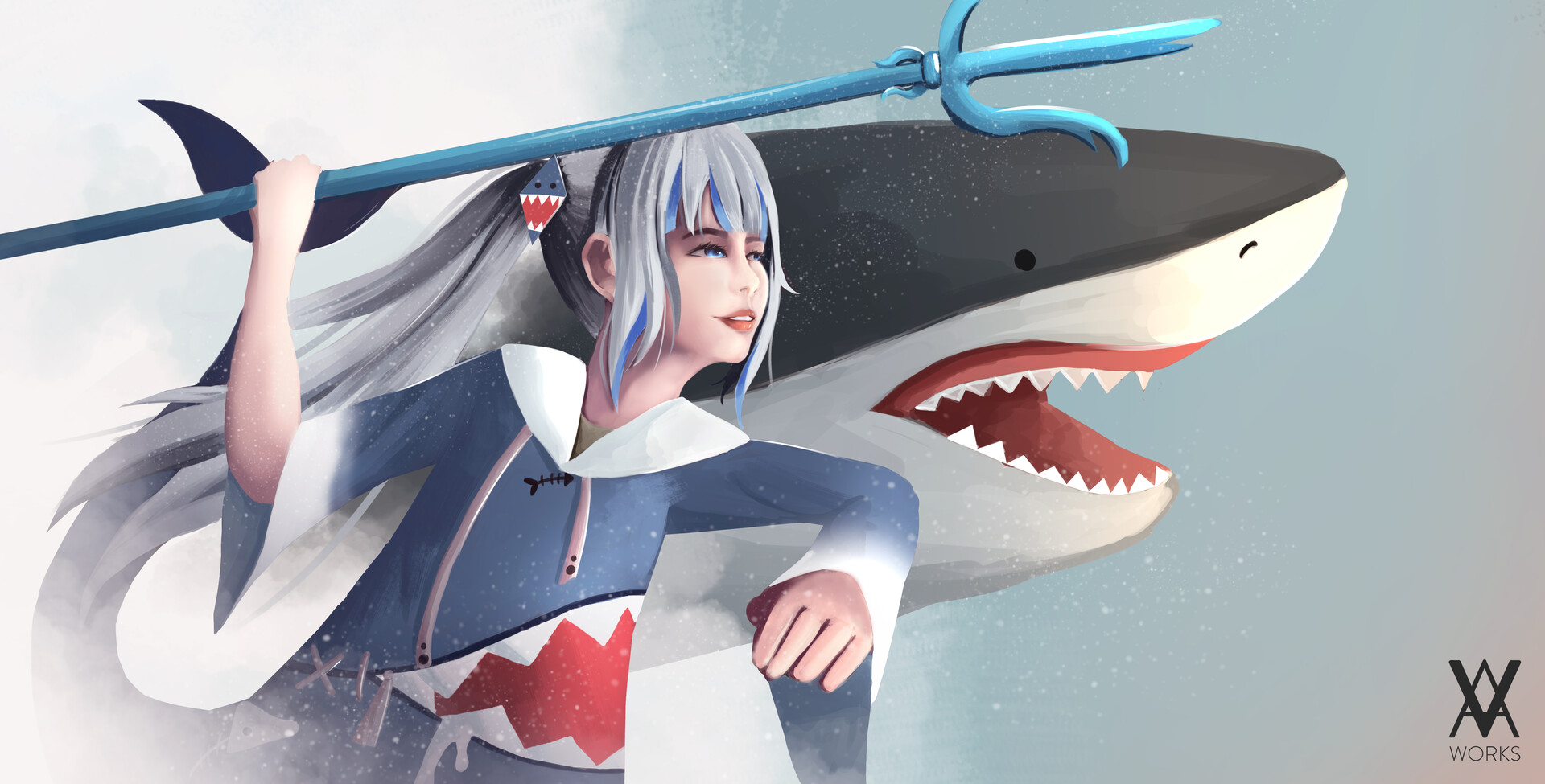 ArtStation - Shark Goddess Gura