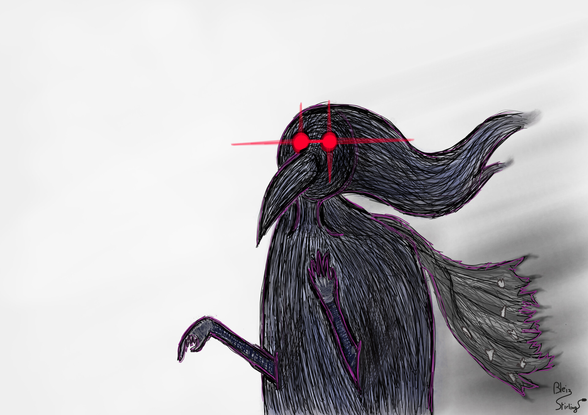 ArtStation - Sinister Bird / Oiseau sinistre