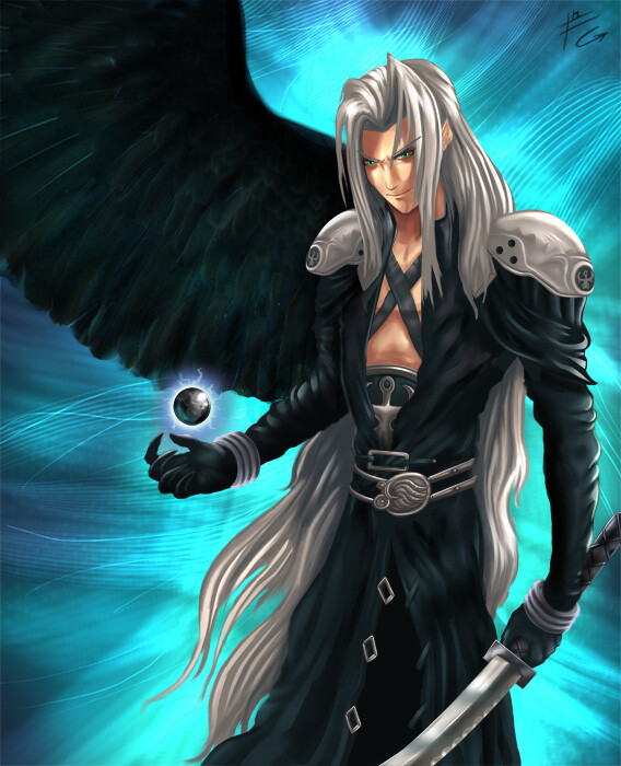 ArtStation - sephiroth one winged angel