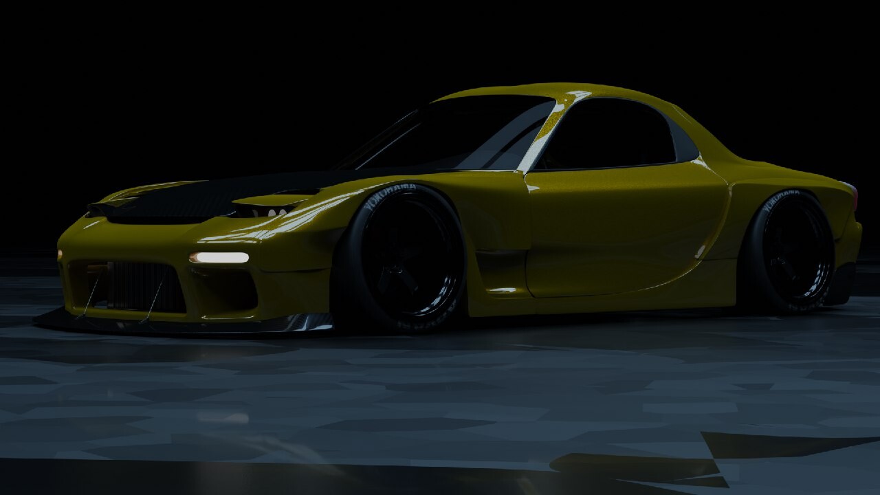 ArtStation - Mazda rx-7 widebody kit