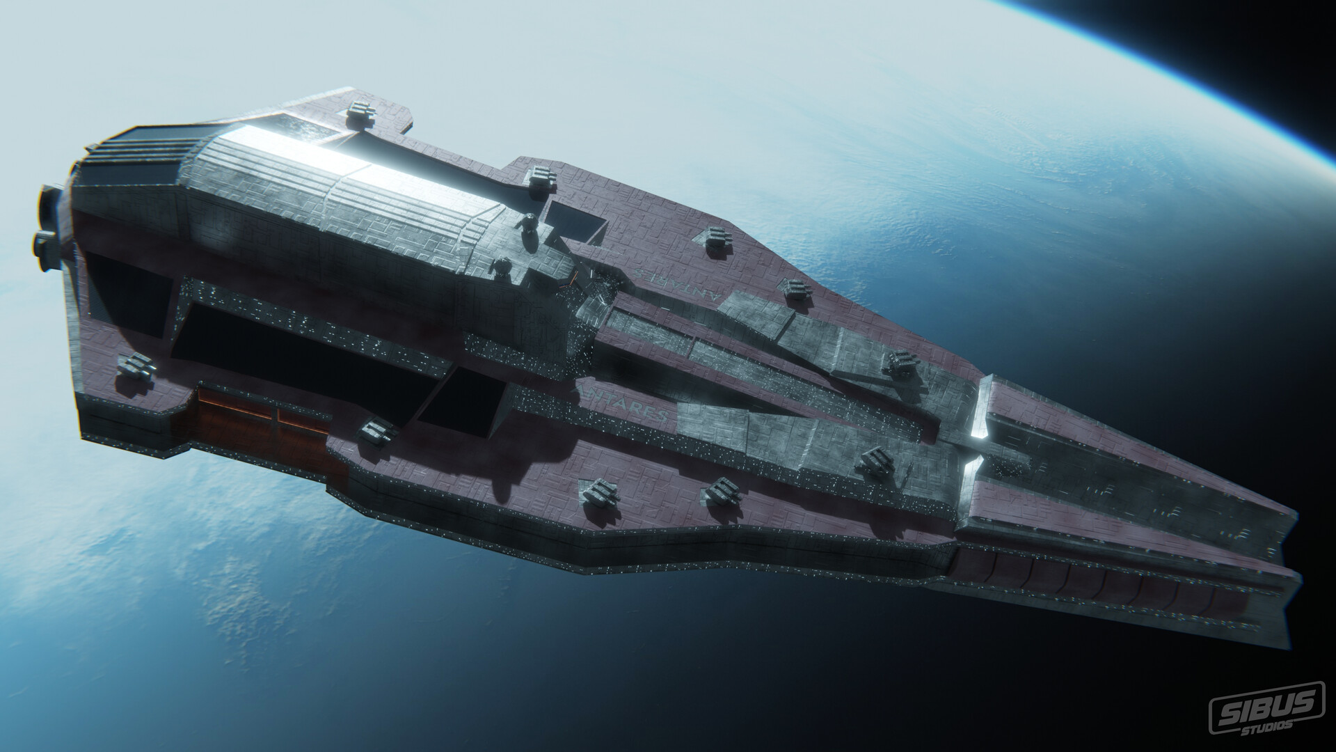 ArtStation - Battleship "Antares"