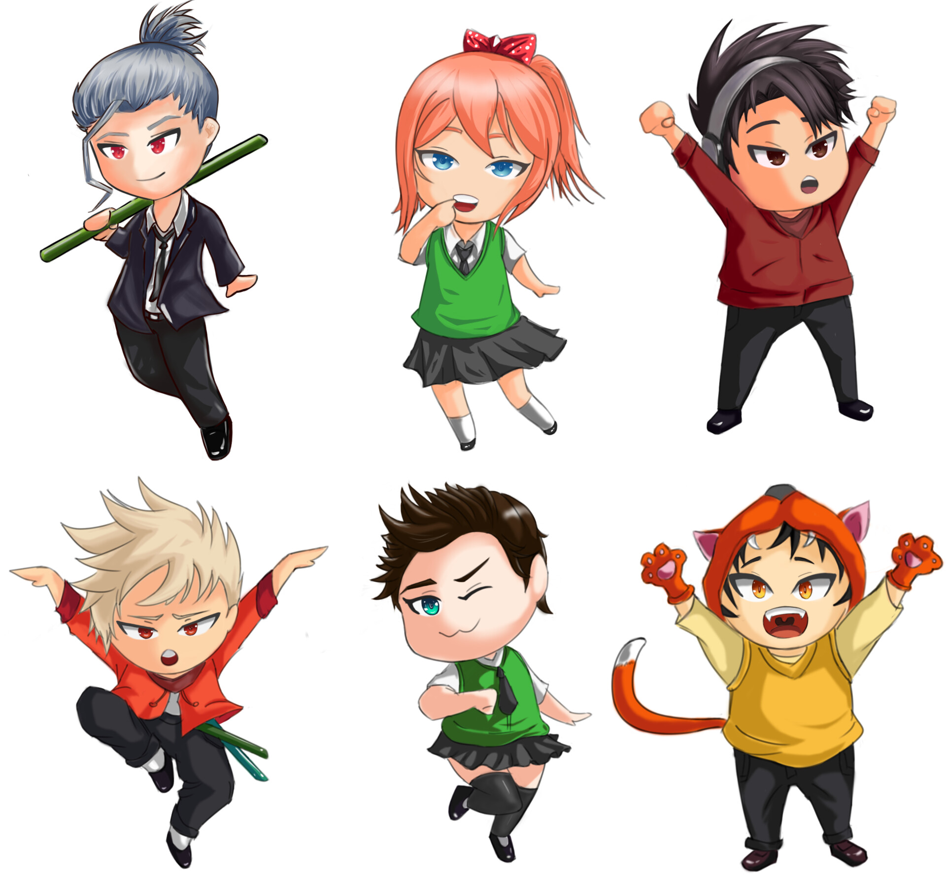 ArtStation - Chibi versions of my friends